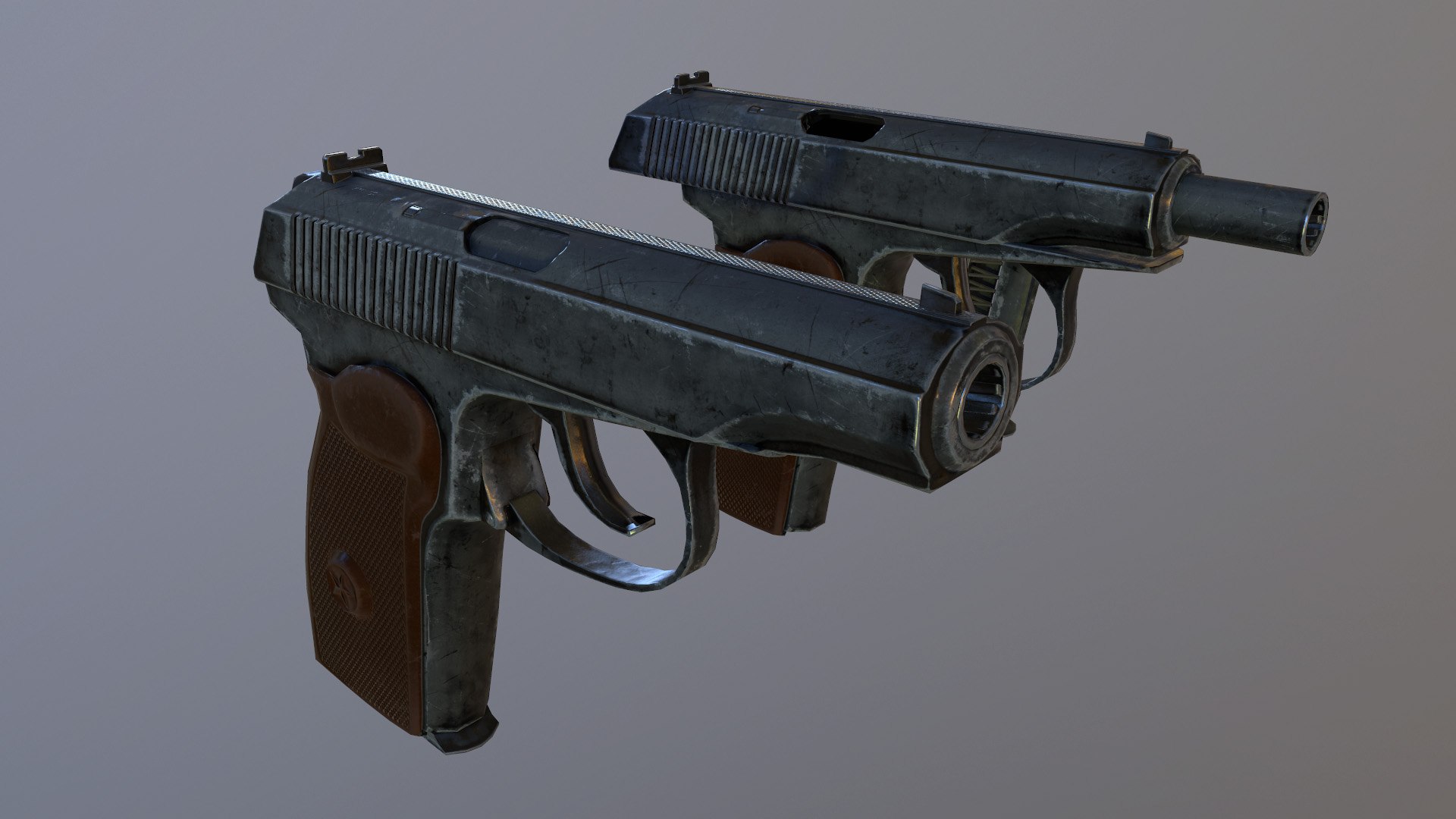 makarov pistol 3d model