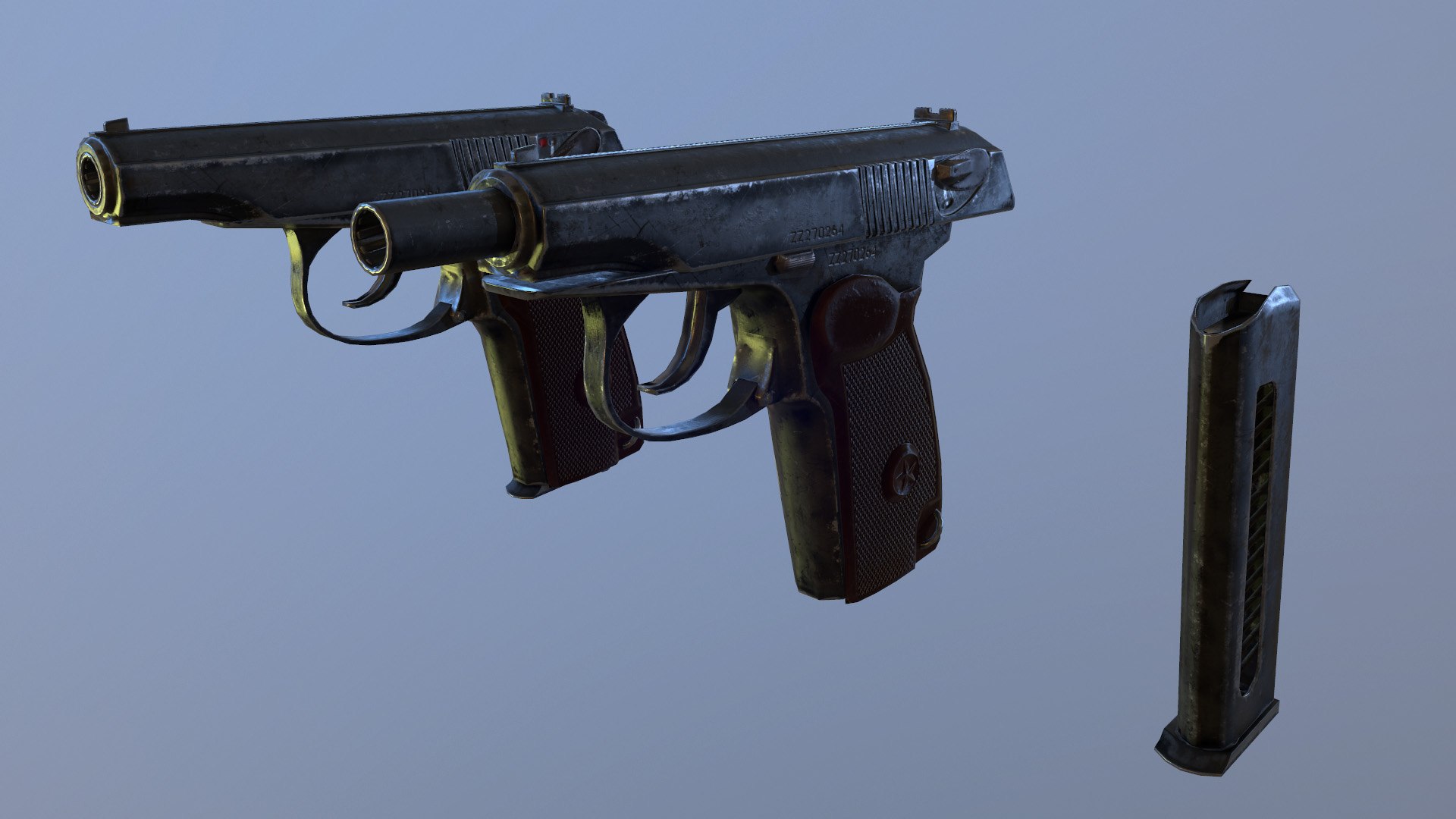 makarov pistol 3d model