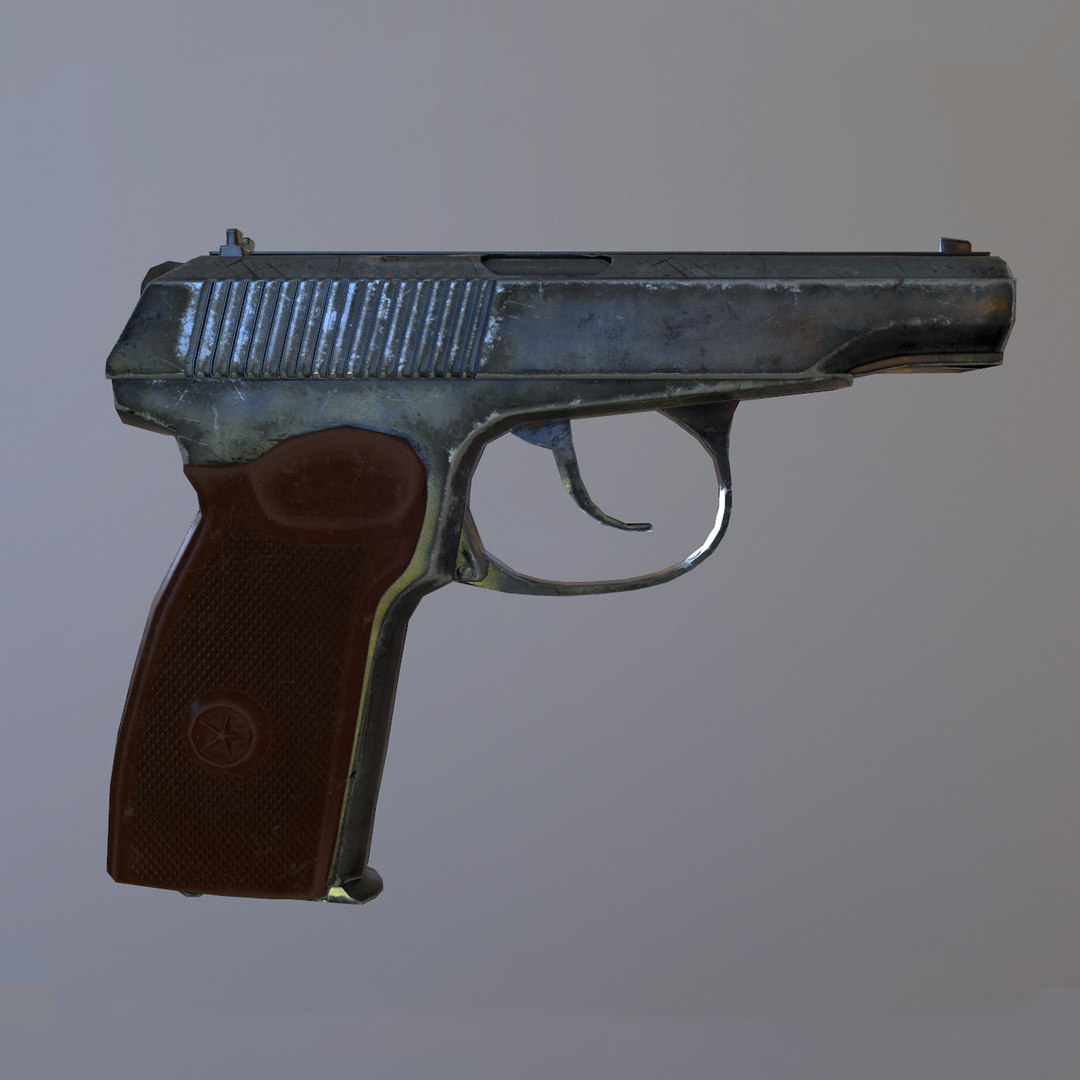 makarov pistol 3d model
