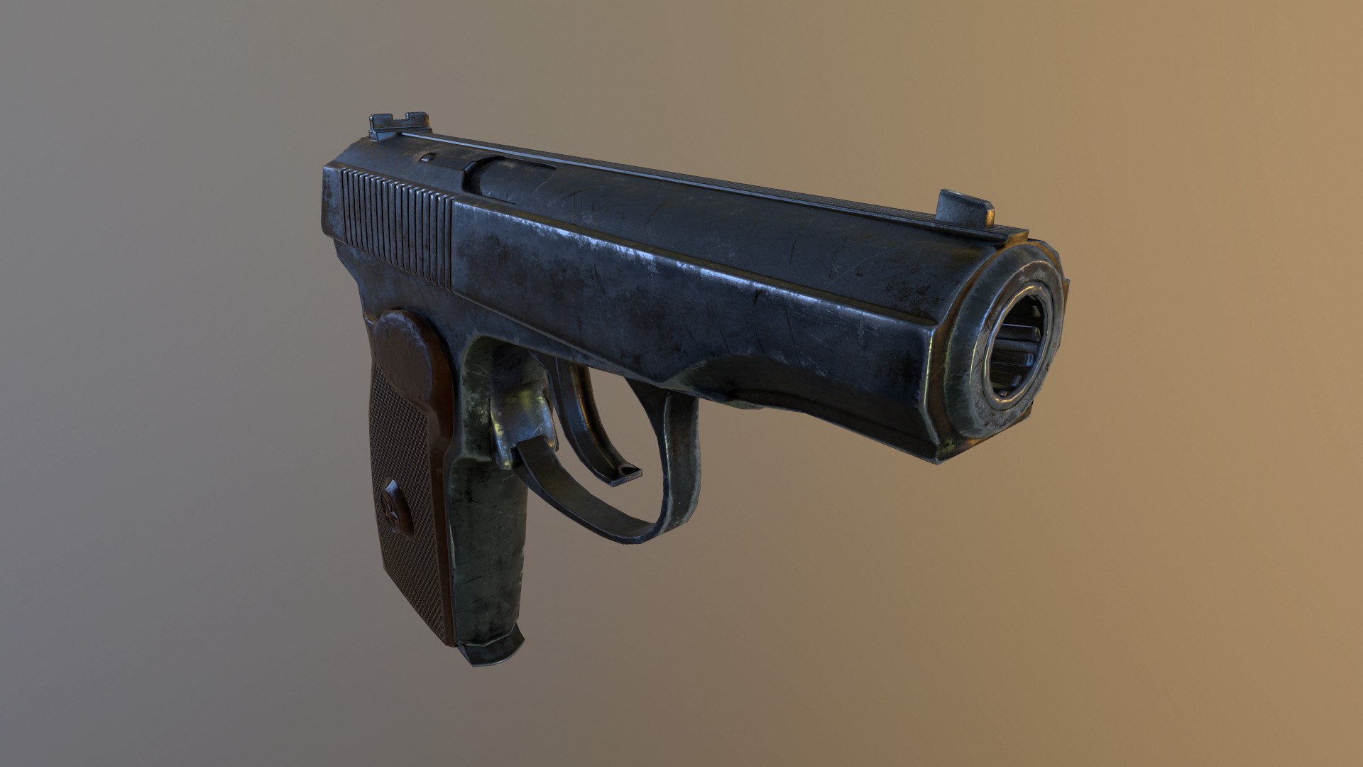 makarov pistol 3d model