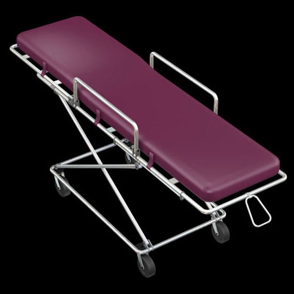 3d medical stretcher gurney model