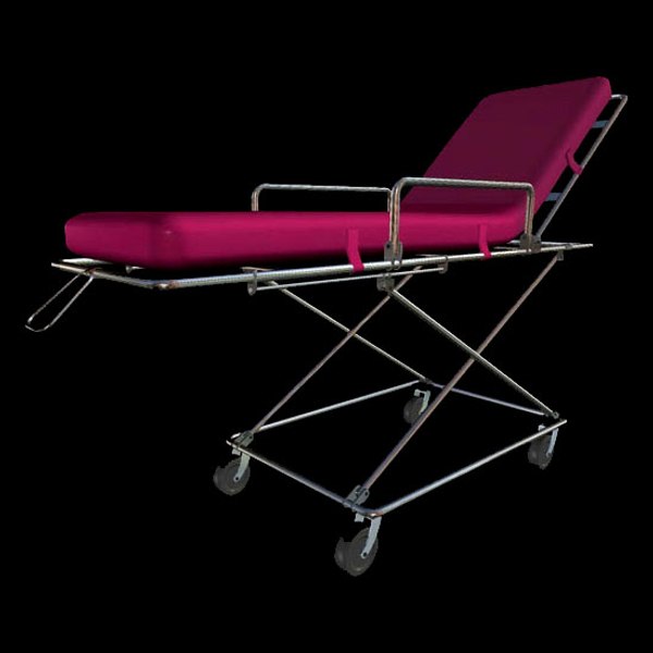 3d medical stretcher gurney model
