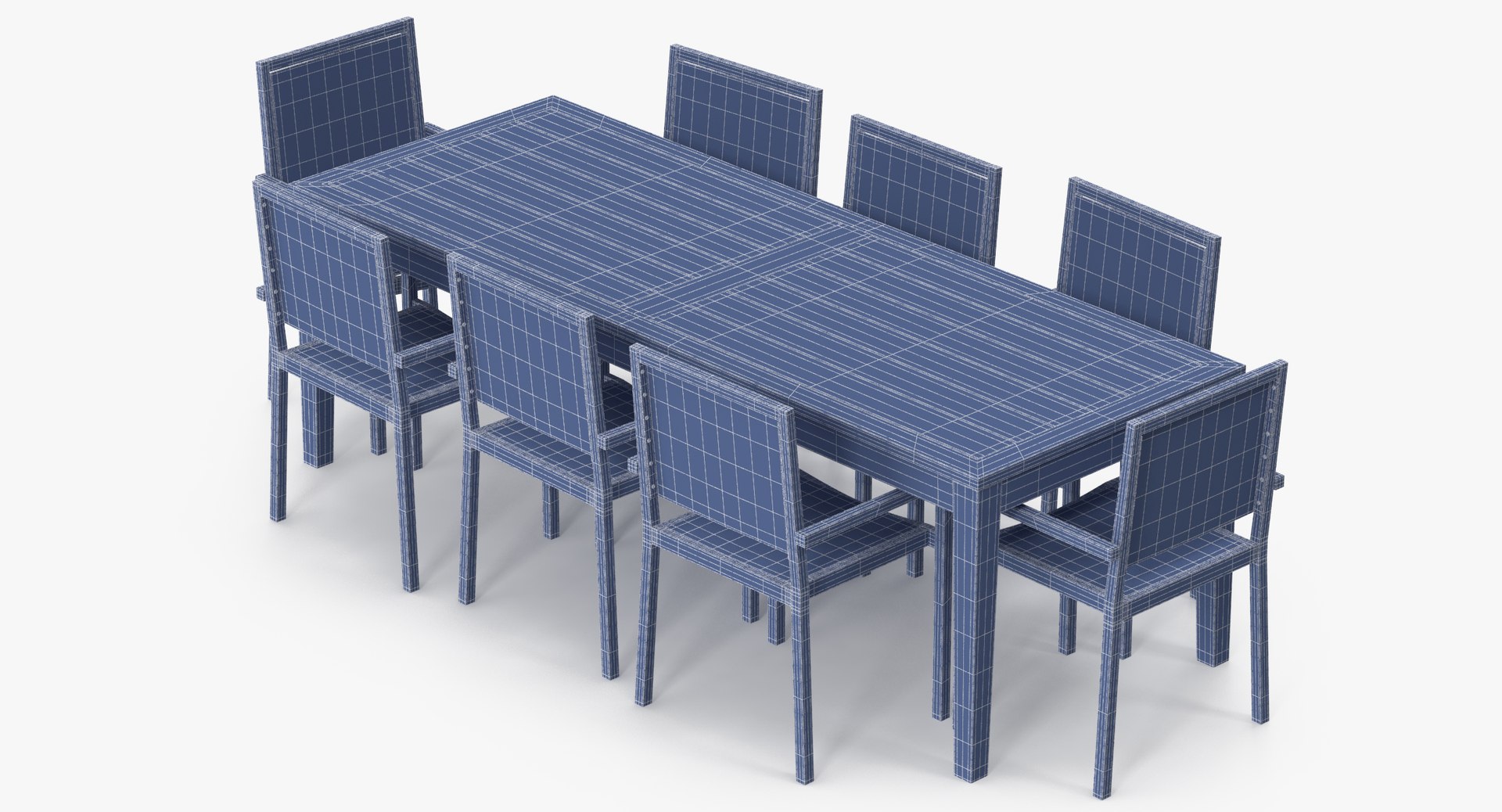 3d Model Patio Dinning Tables