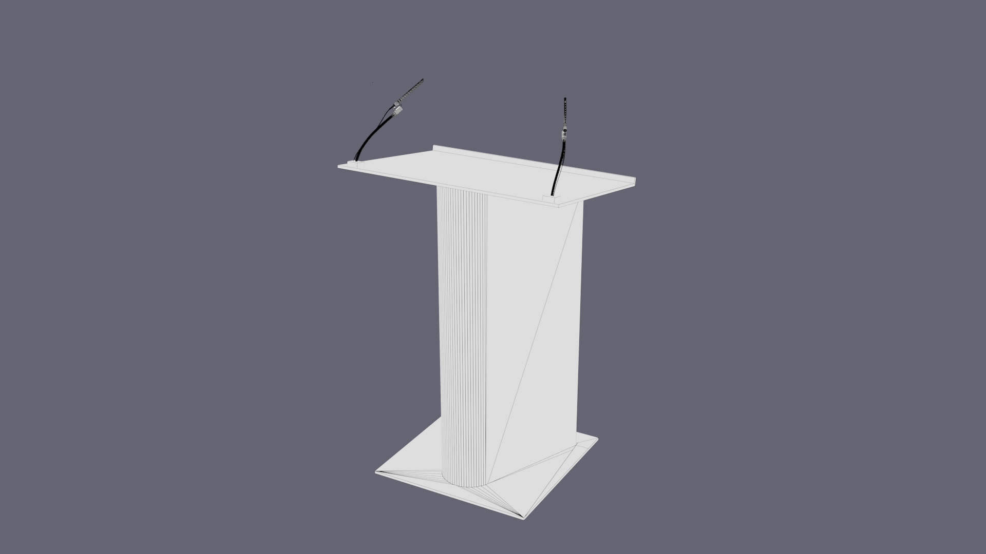 Lectern perspex 3D - TurboSquid 1673881