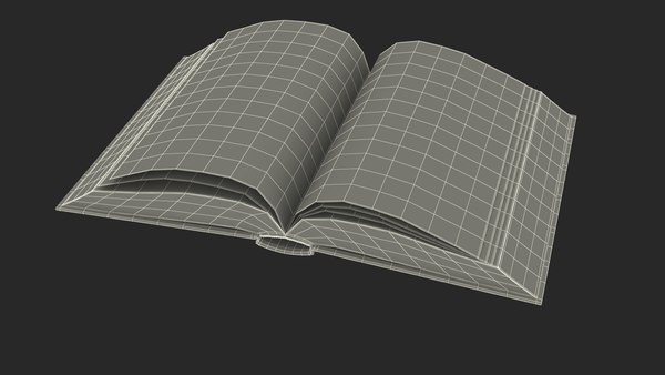 modelo 3d Libro de tapa dura en color rojo con texto en inglés ...