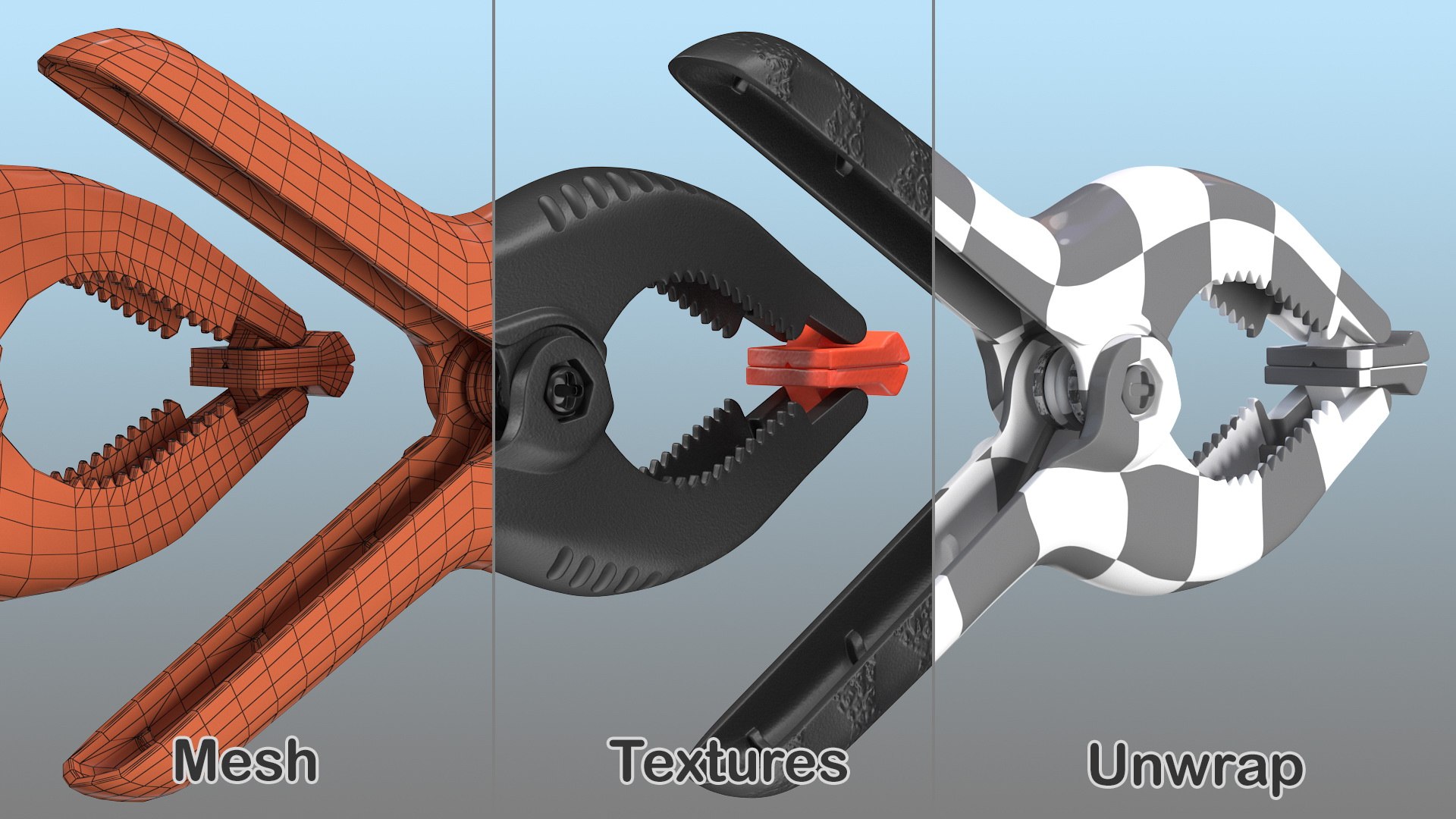 3D plastic spring clamp - TurboSquid 1575792