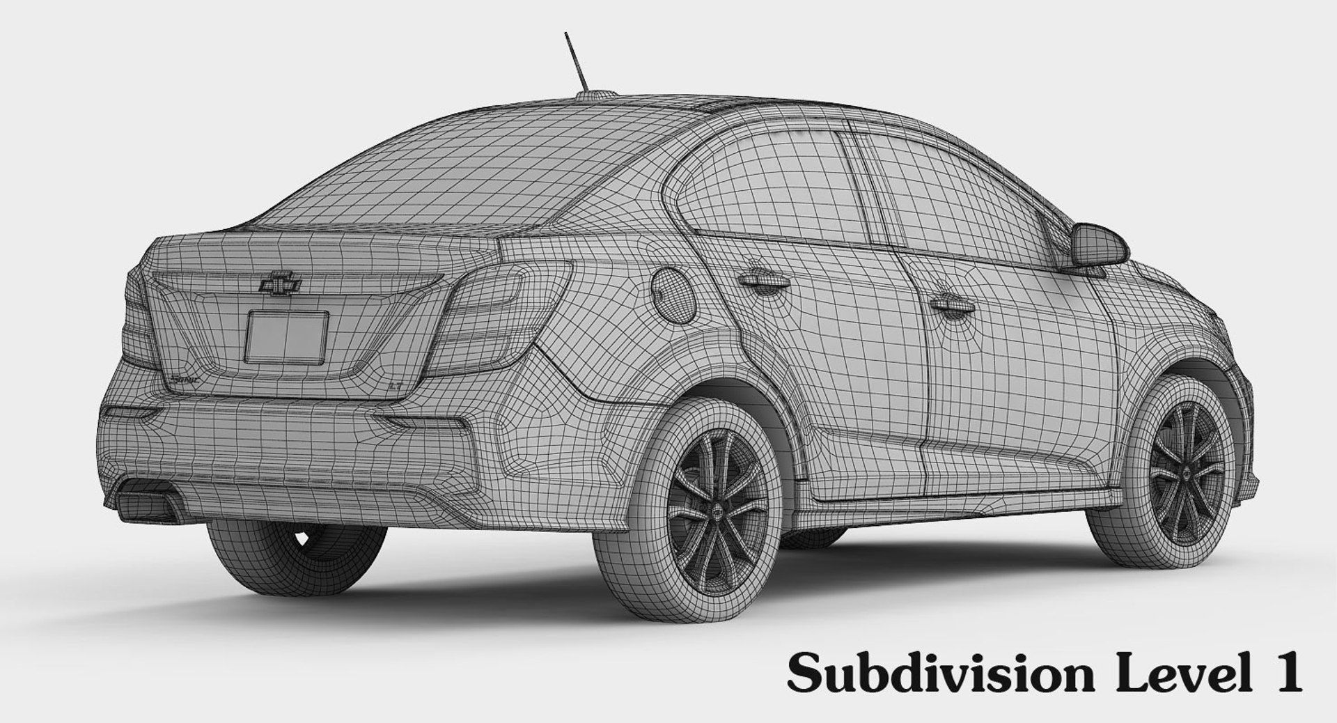 3d Model Chevrolet Sonic Sedan