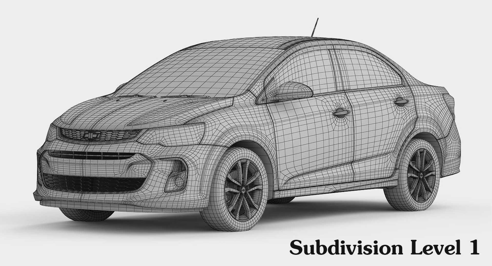 3d Model Chevrolet Sonic Sedan
