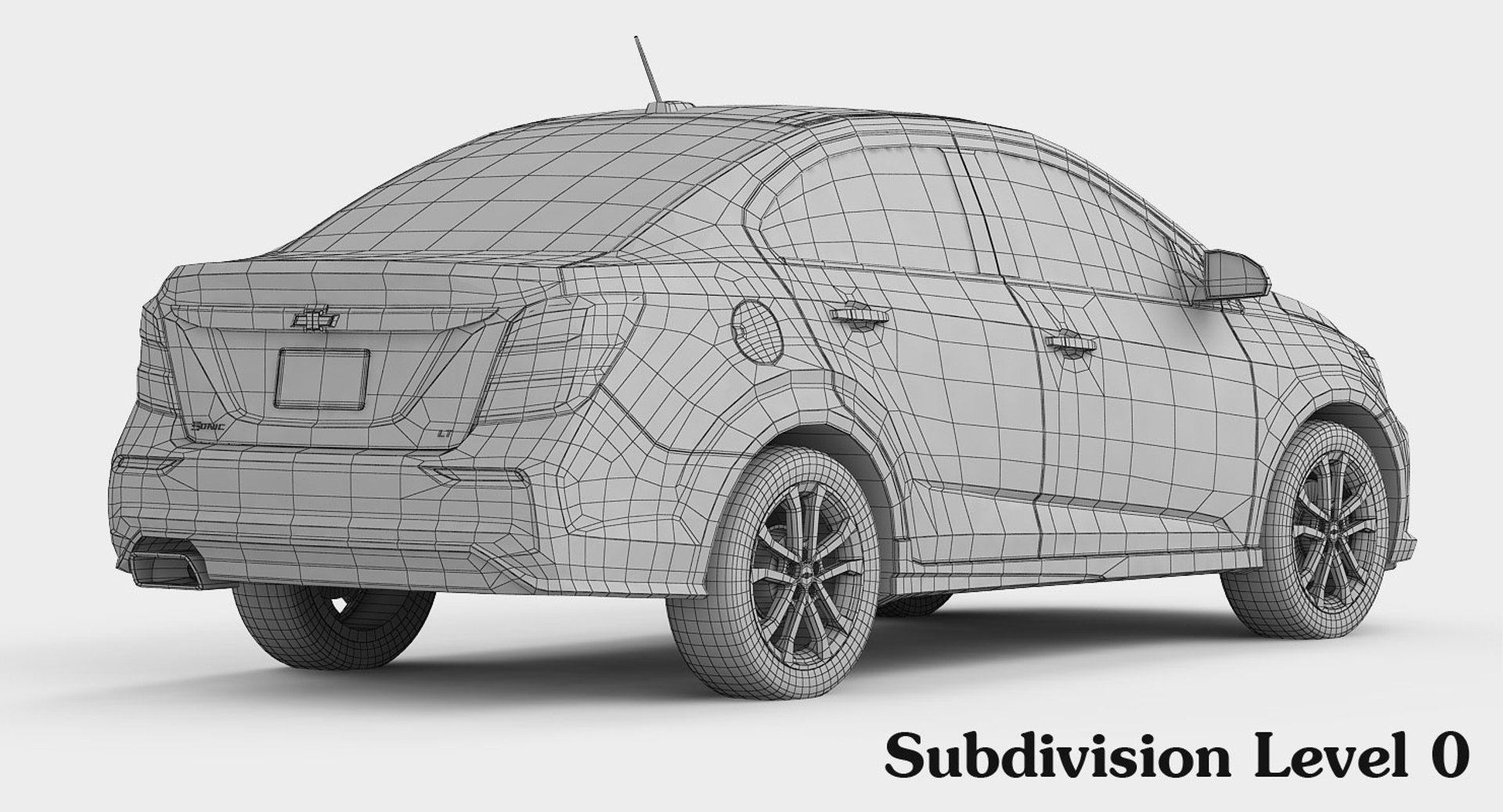 3d Model Chevrolet Sonic Sedan