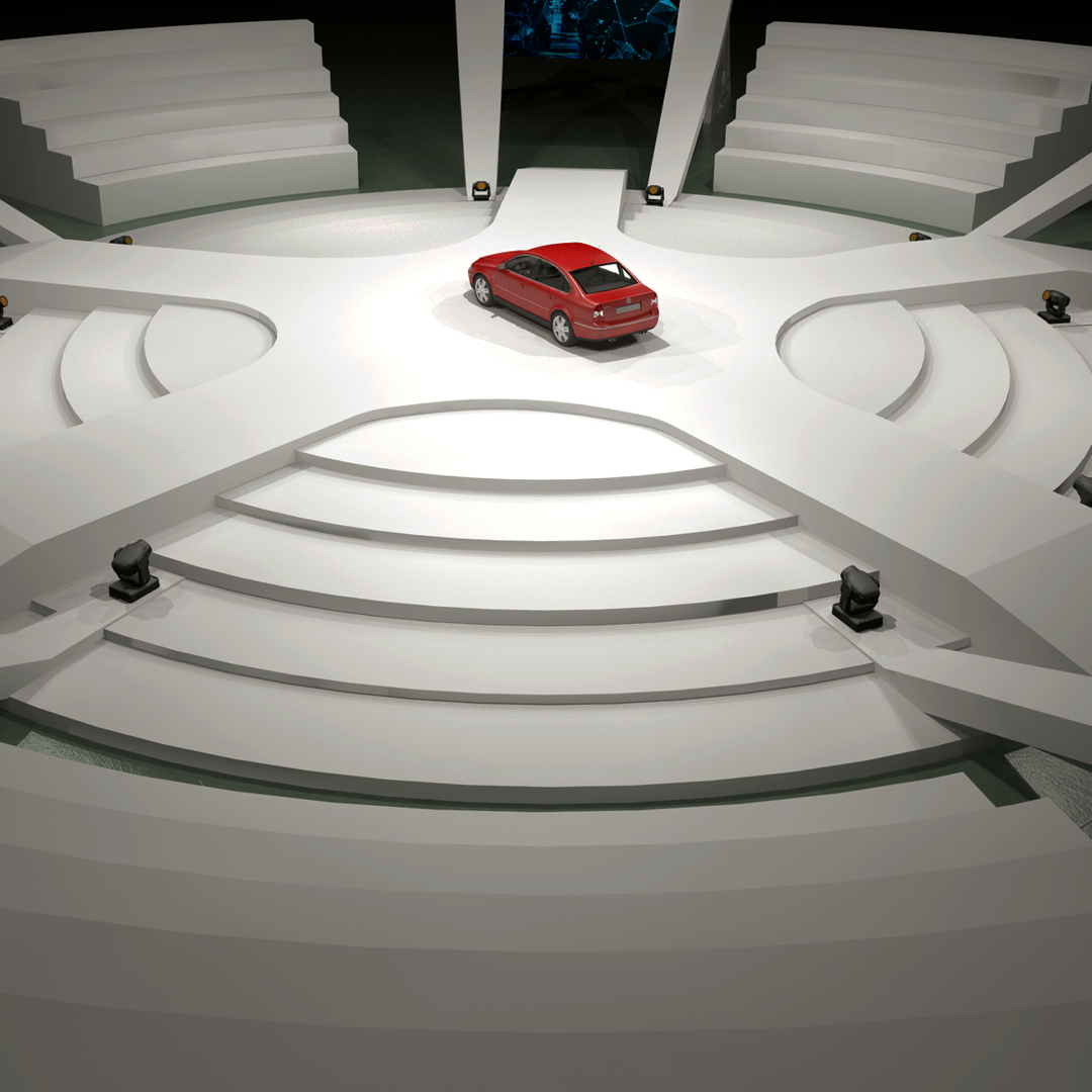 3D car stage design model - TurboSquid 1534463