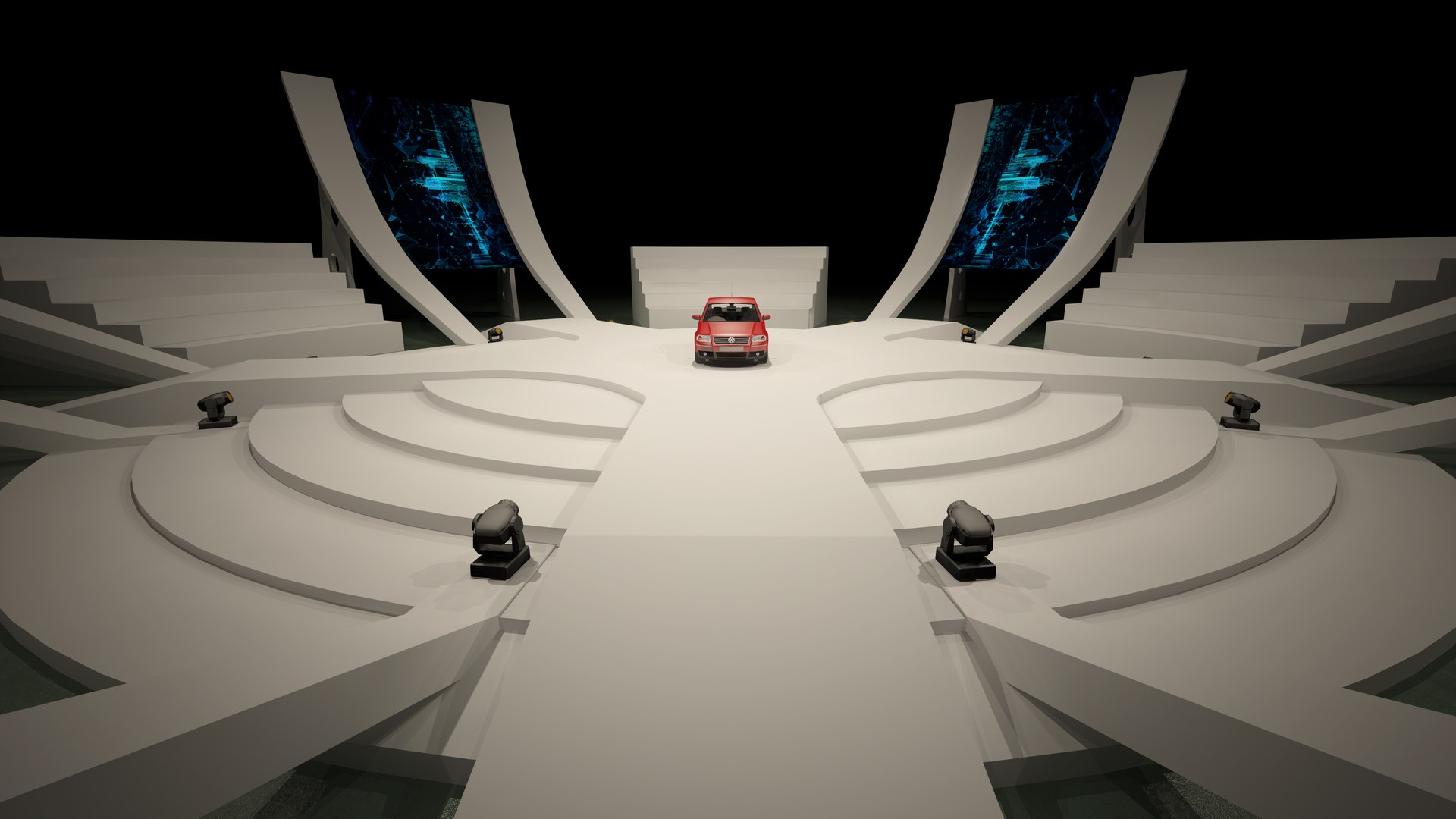 3D car stage design model - TurboSquid 1534463