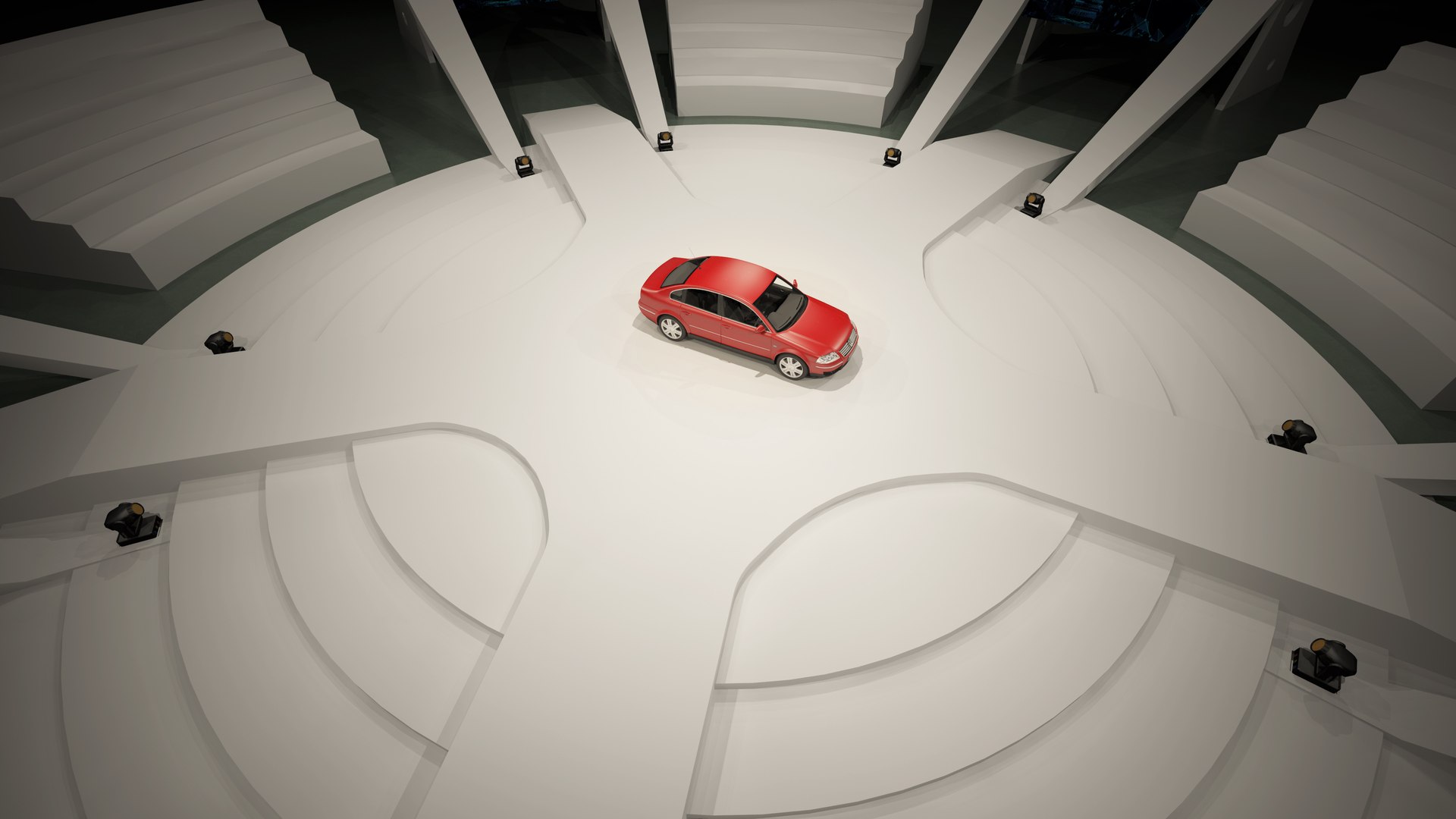3D car stage design model - TurboSquid 1534463