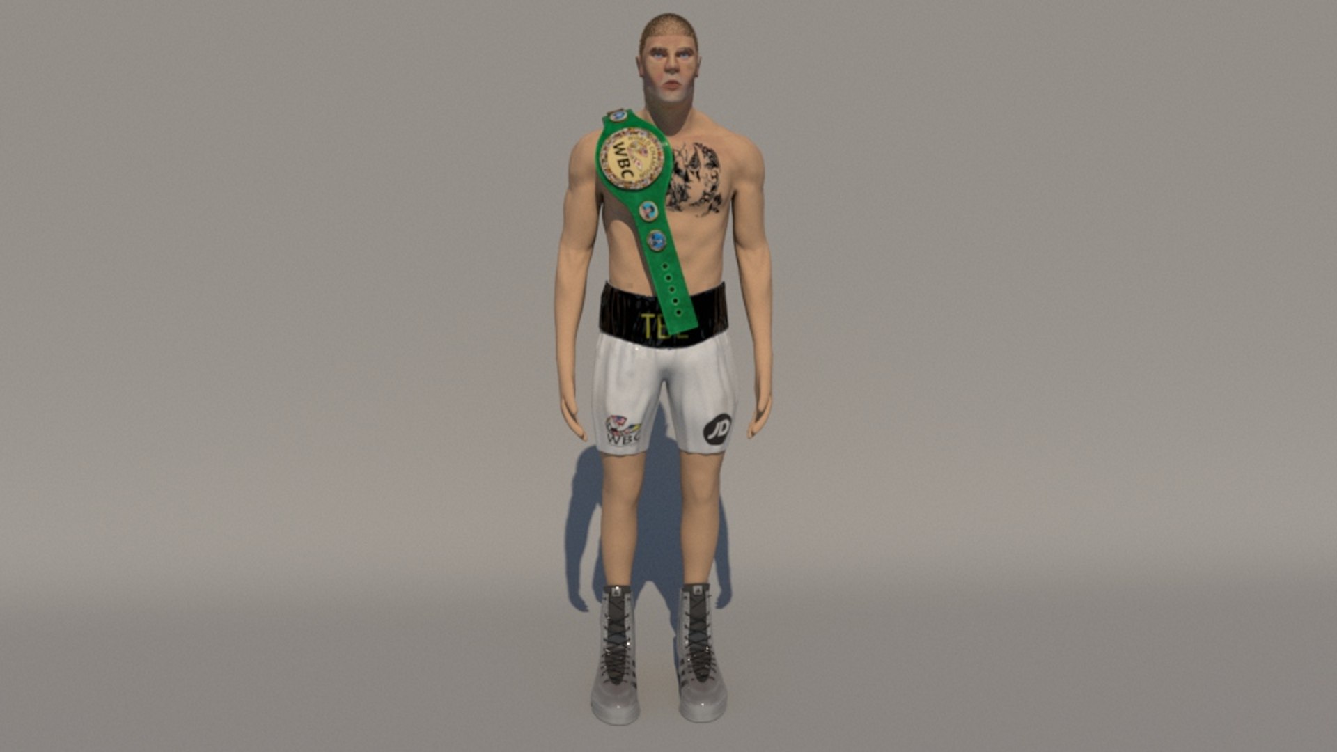 3D Wbc Boxing Belt Model - TurboSquid 1636914