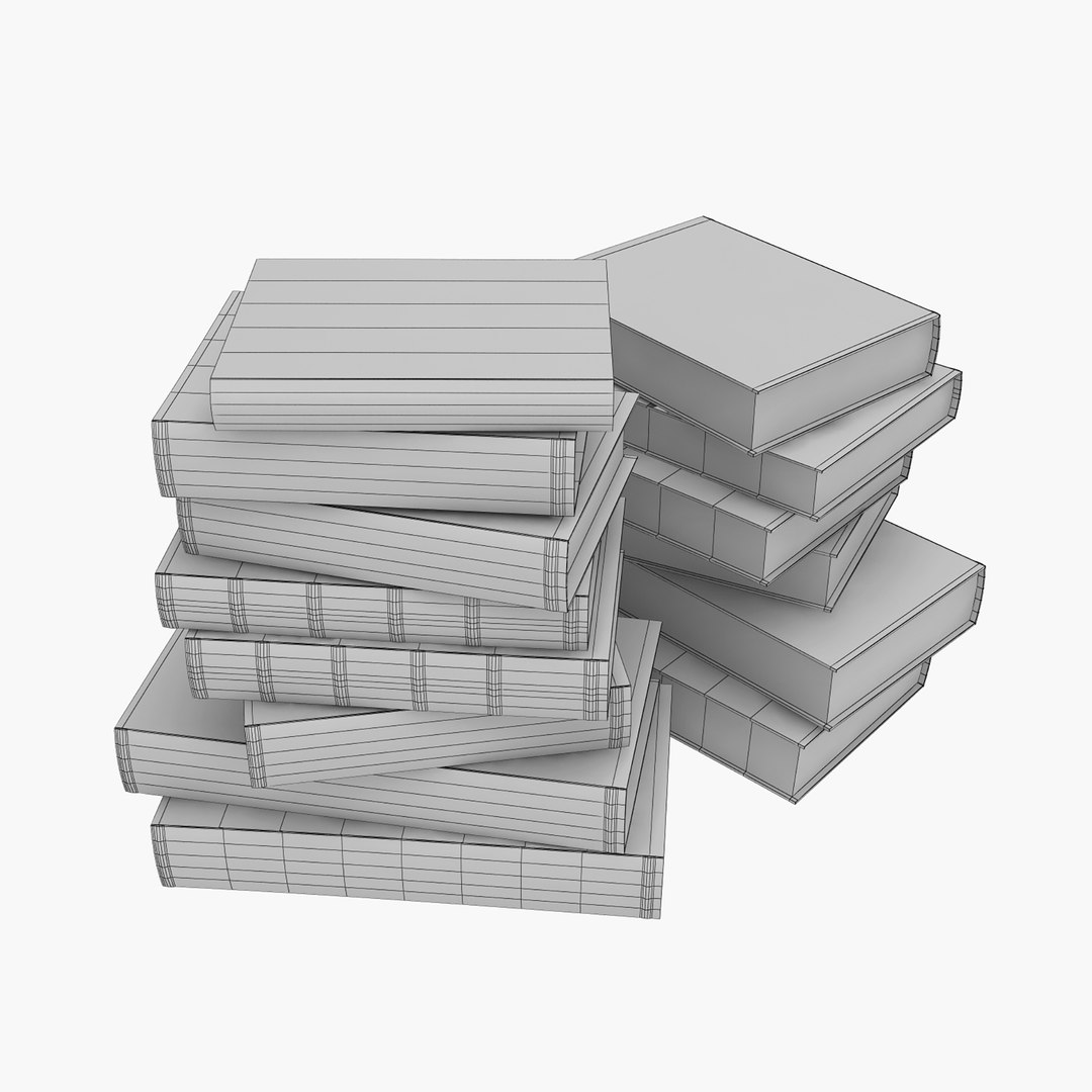 Books 3d Model