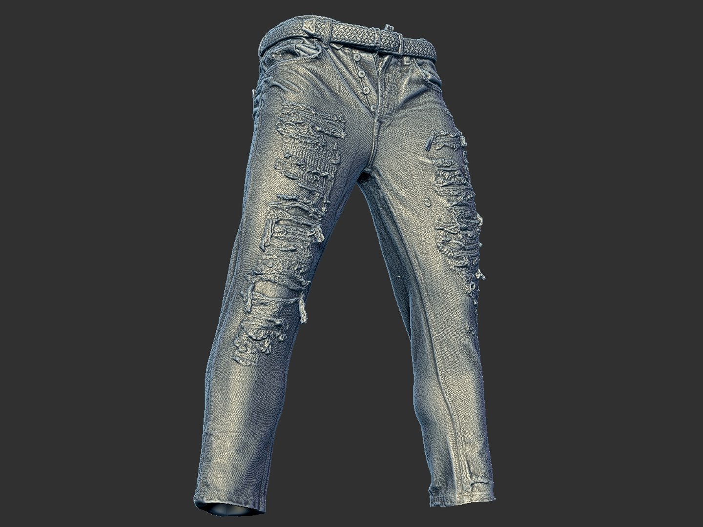 3D Fashionable Pants 2 - TurboSquid 1861713