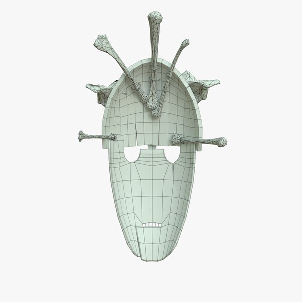 3D wood mask bones - TurboSquid 1166883