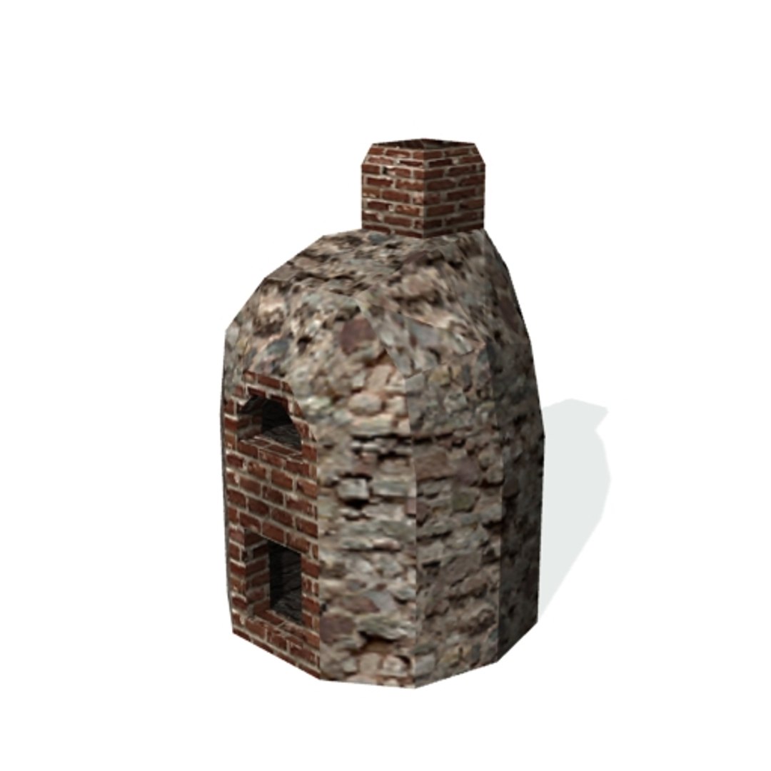 3d Historical Small Construction Wall Model