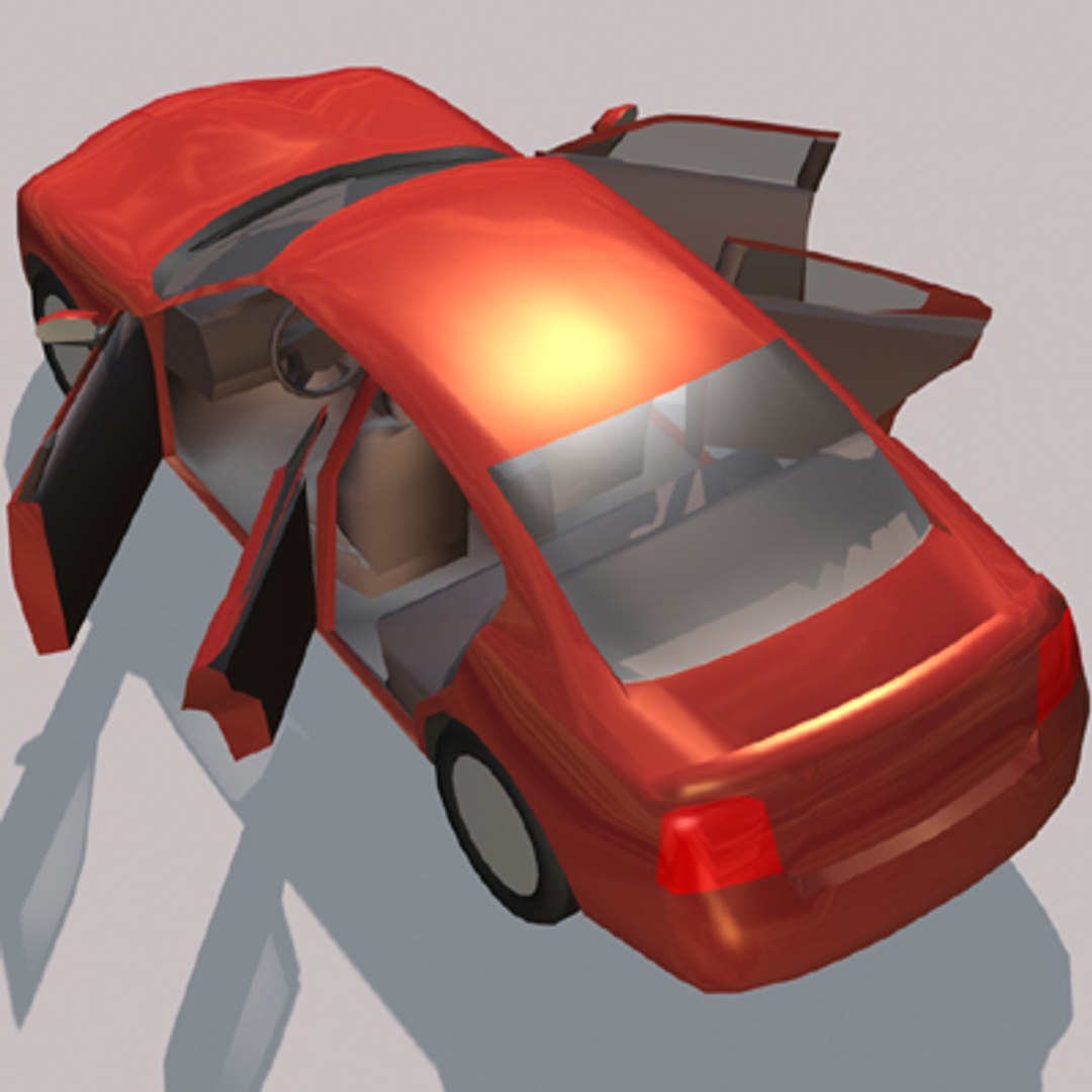 3d luxury sedan car games model