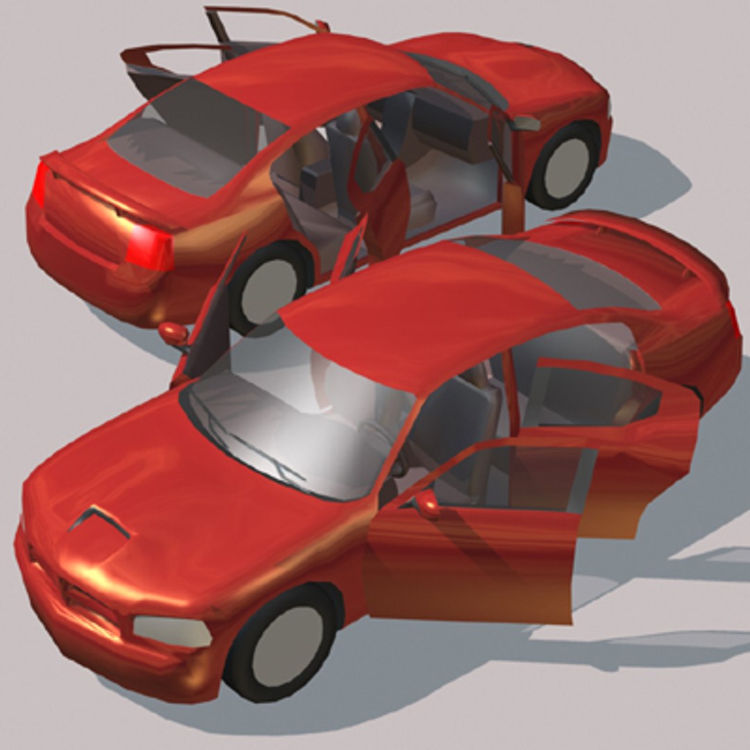 3d luxury sedan car games model