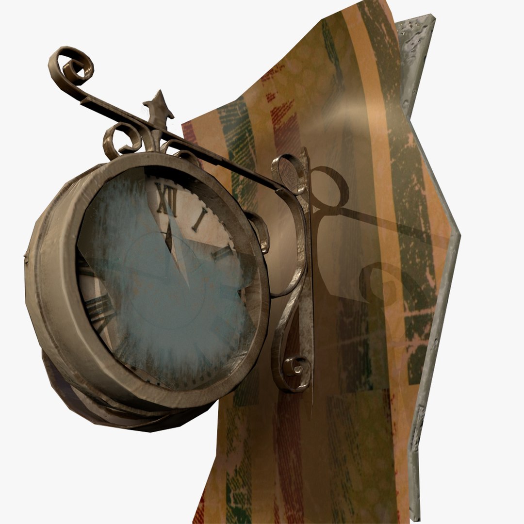 English old interior watches game ready Low-poly 3D model 3D model ...