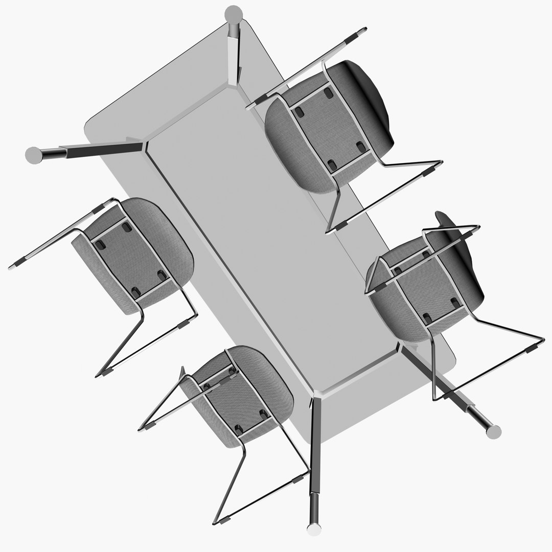 3d Obj Chairs Conference Table