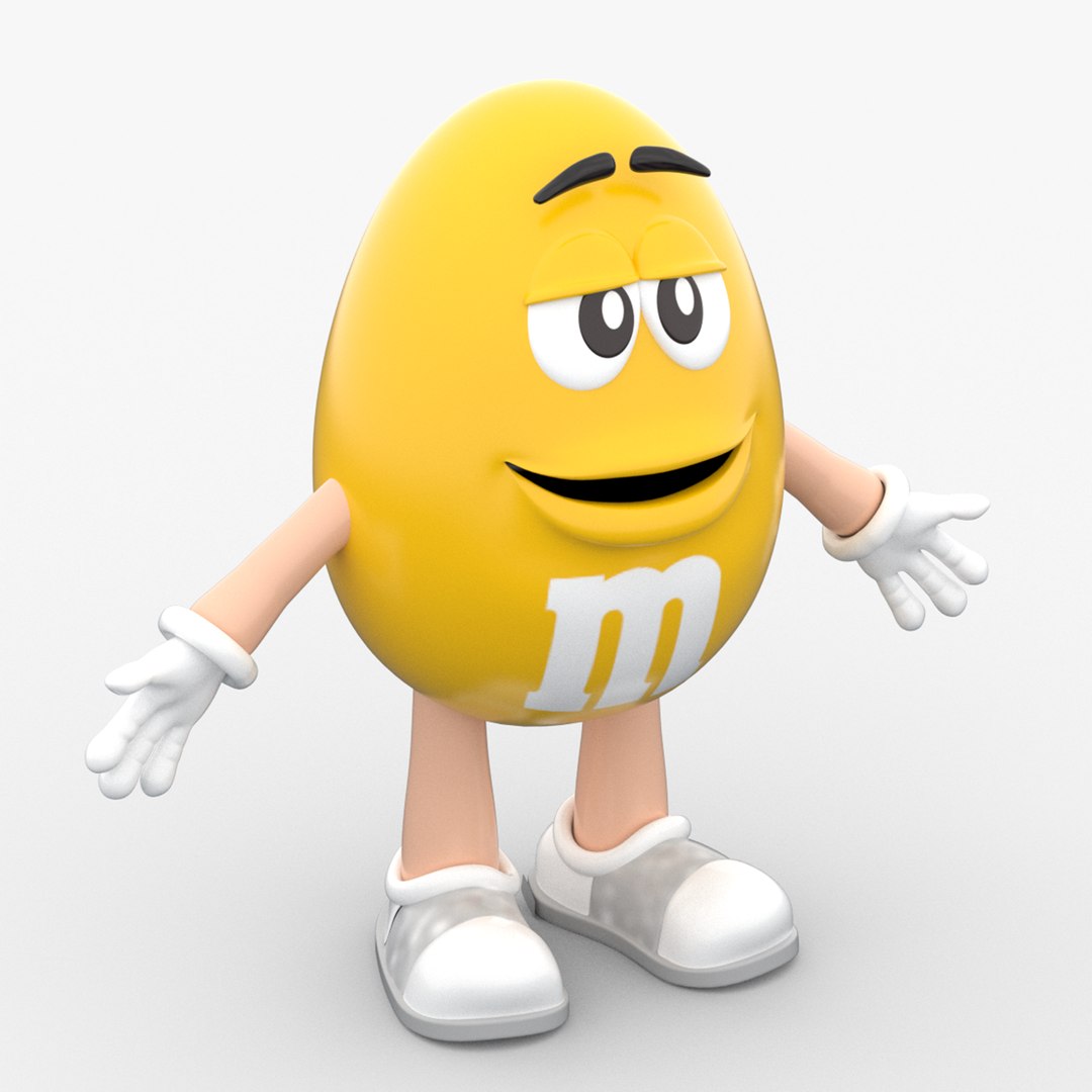 3D S Character Yellow - TurboSquid 1601182