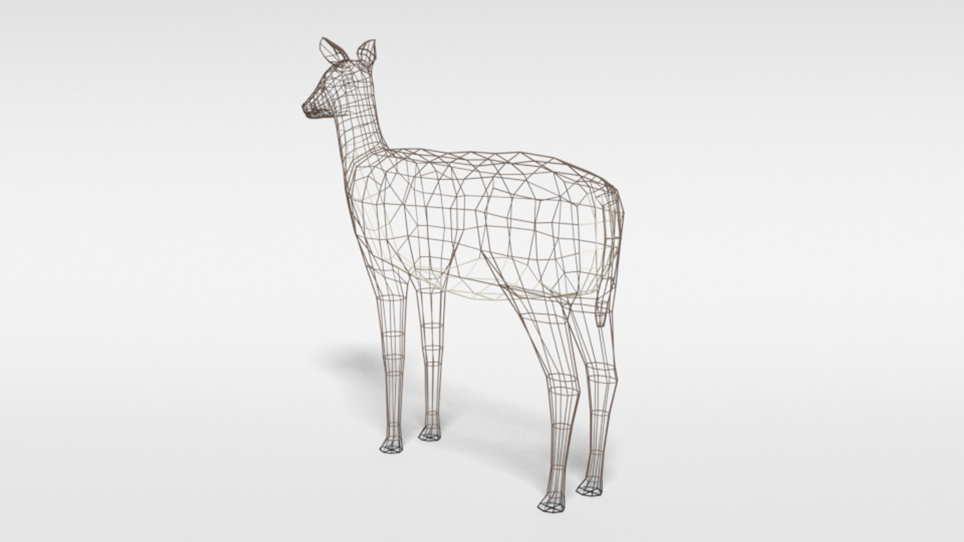 3D Female White-tailed Deer - TurboSquid 1539104