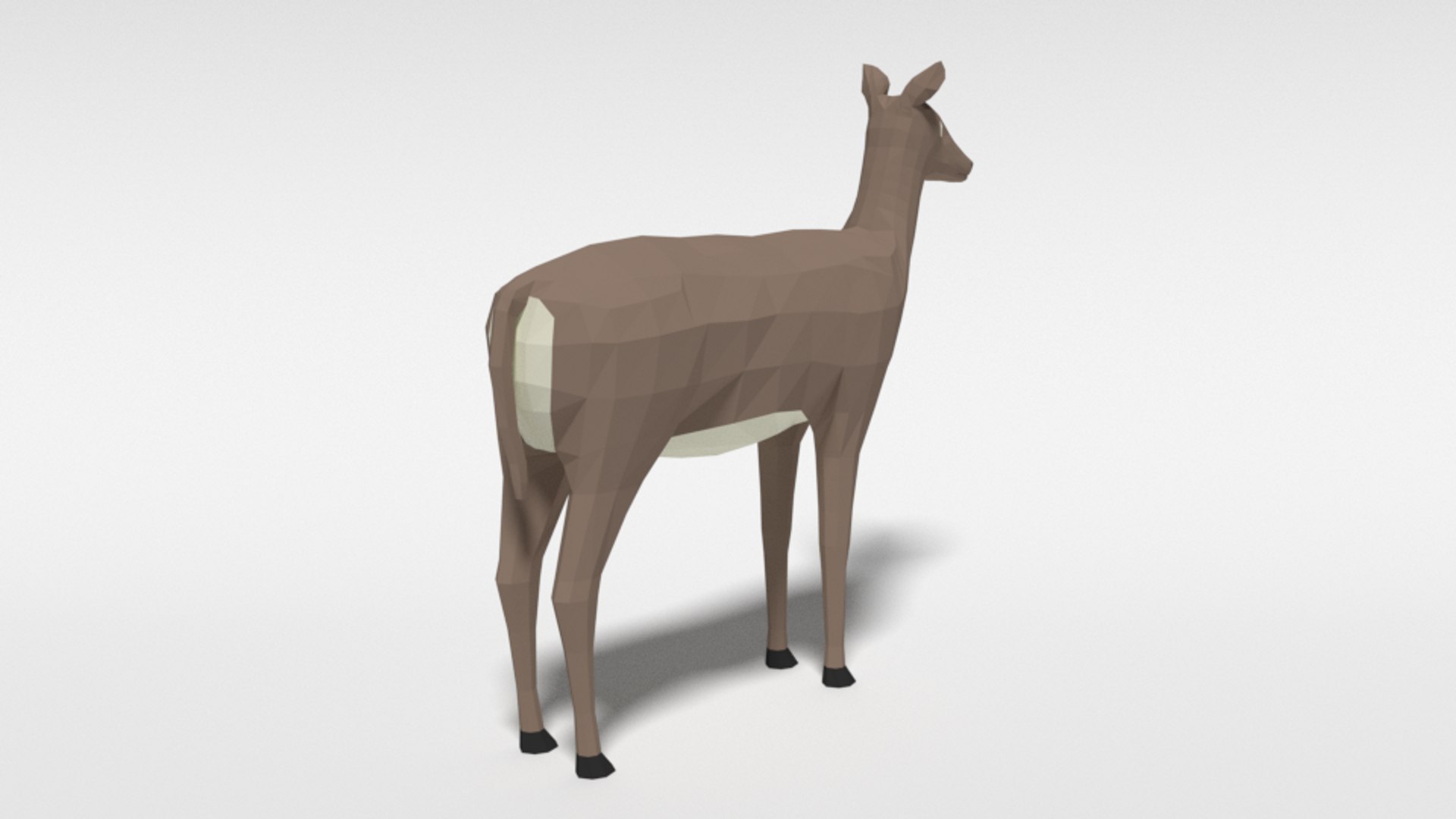 3D Female White-tailed Deer - TurboSquid 1539104