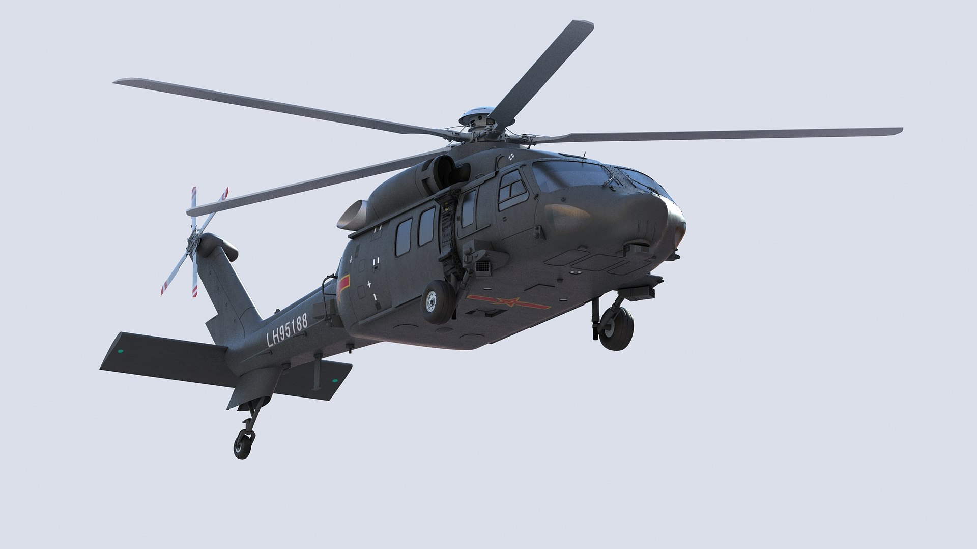 Z-20 Pla Helicopter Model - TurboSquid 1595646