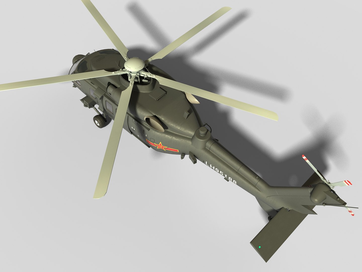 Z-20 Pla Helicopter Model - TurboSquid 1595646