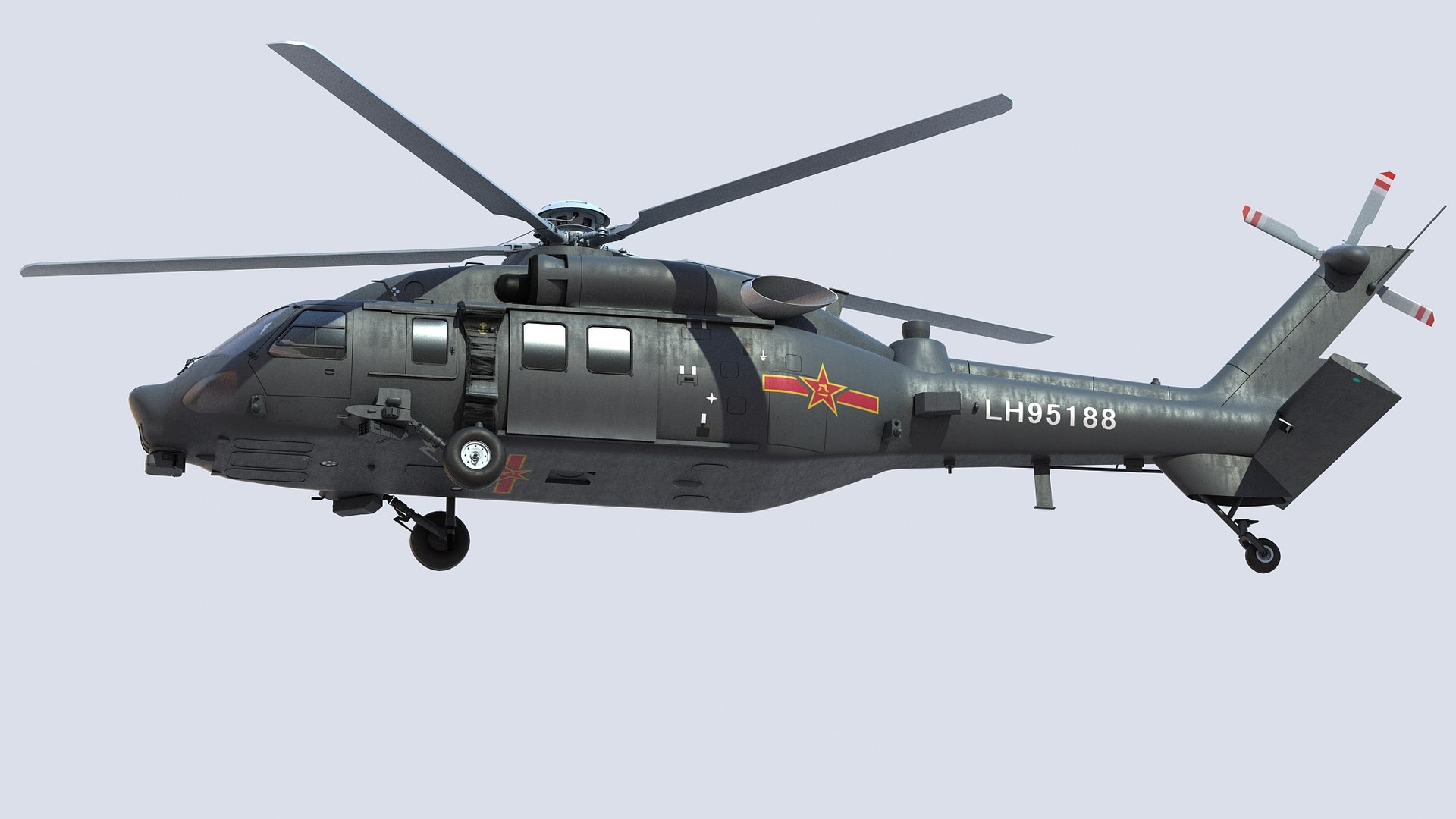 Z-20 Pla Helicopter Model - TurboSquid 1595646