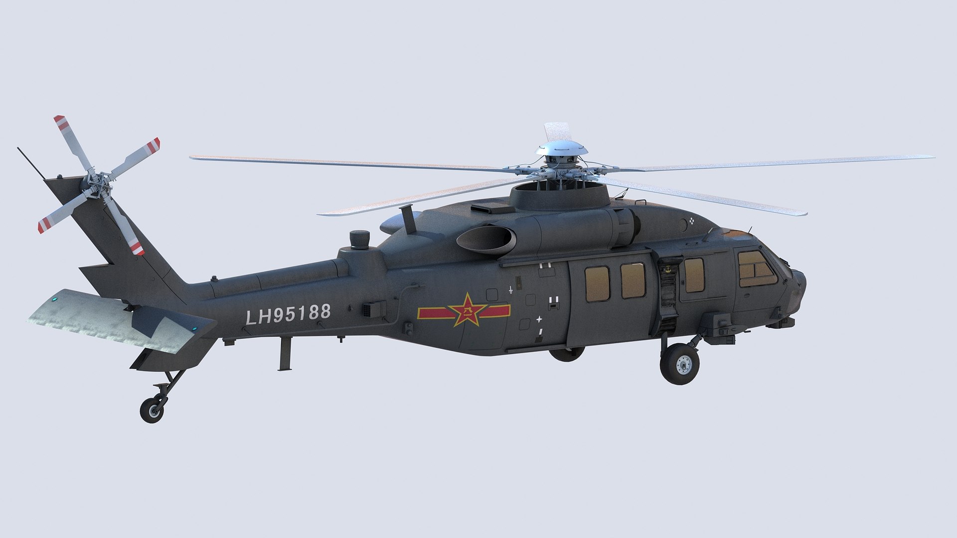Z-20 Pla Helicopter Model - TurboSquid 1595646