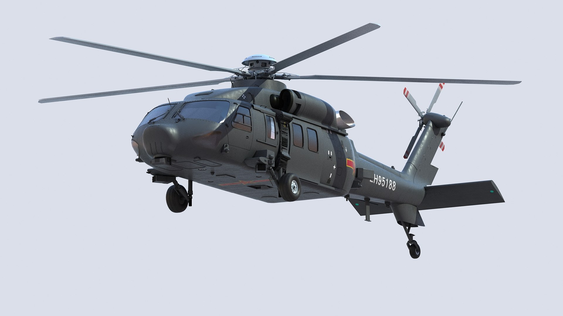 Z-20 Pla Helicopter Model - TurboSquid 1595646