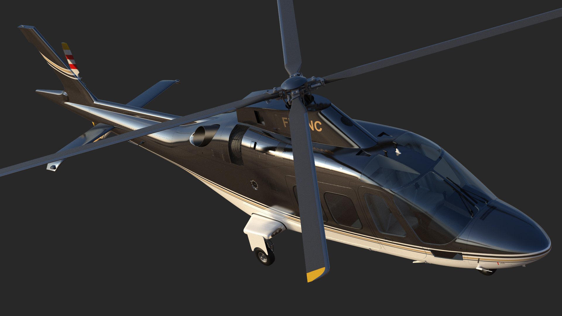 Agusta aw109s grand black 3D - TurboSquid 1511818
