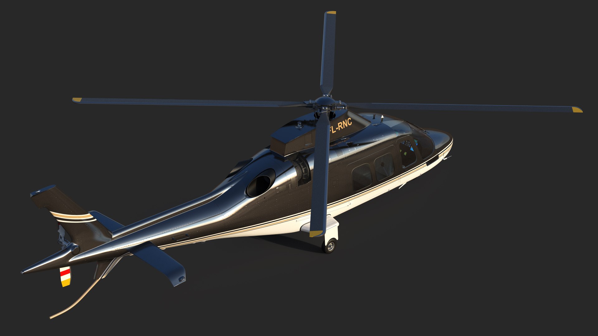 Agusta aw109s grand black 3D - TurboSquid 1511818