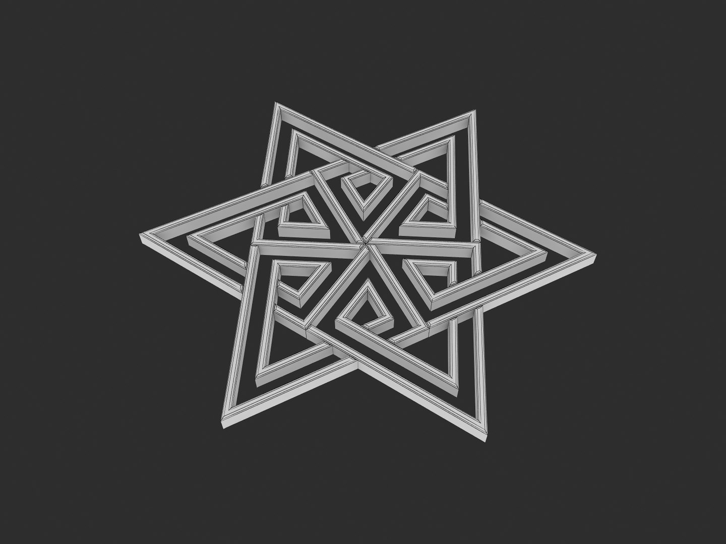 3D Star David Model - TurboSquid 1429608