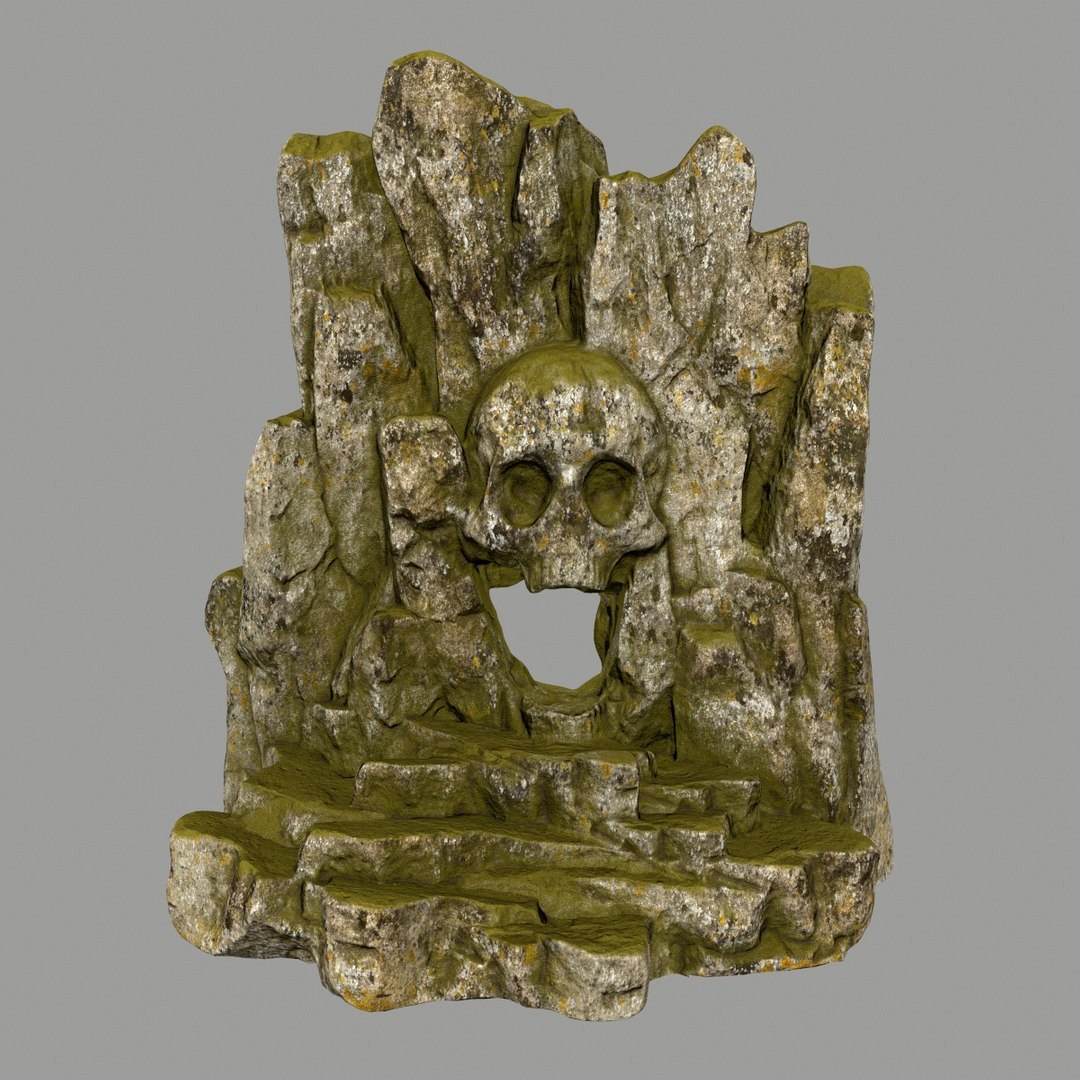 Skull Cave Model - TurboSquid 1345318
