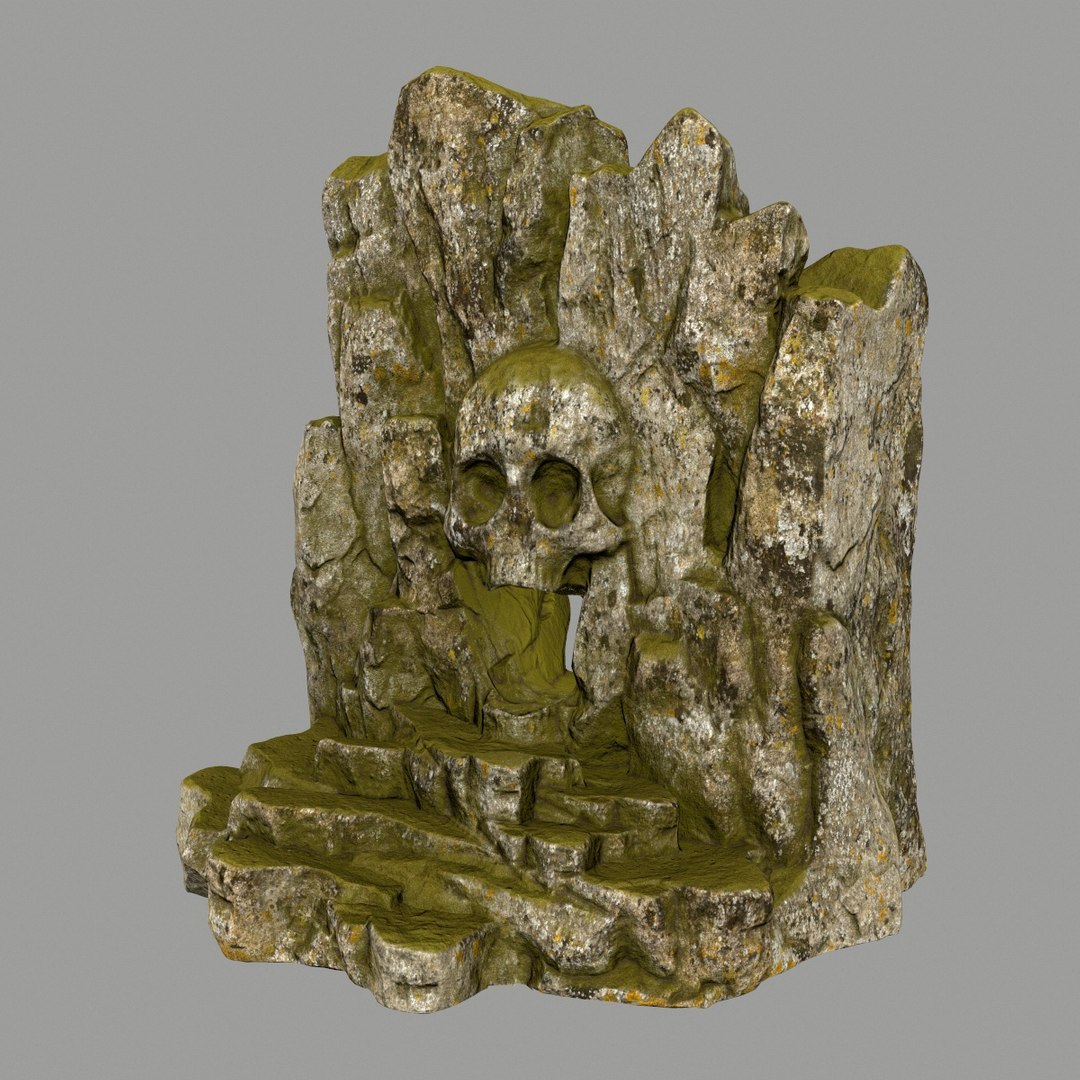 Skull Cave Model - TurboSquid 1345318