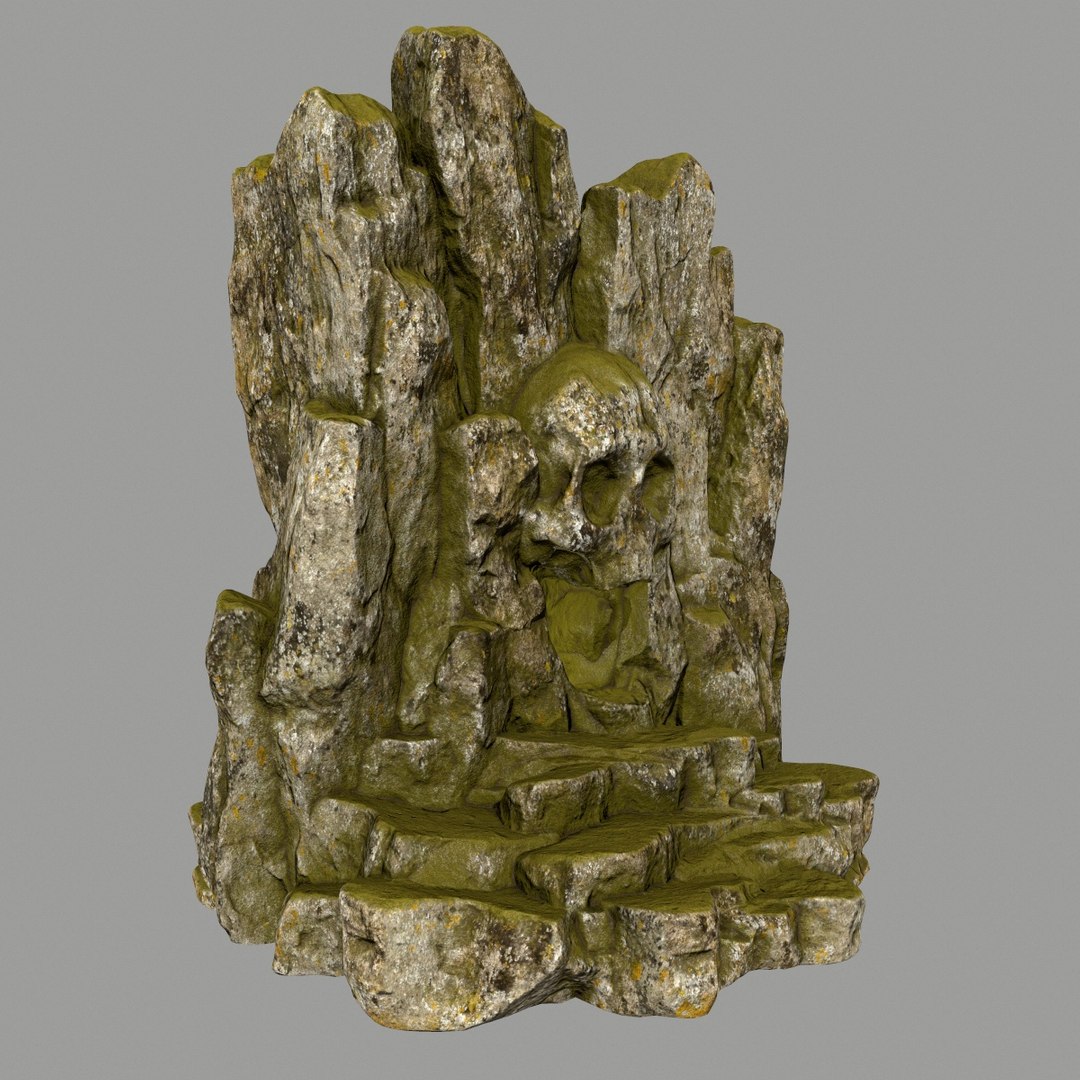 Skull Cave Model - TurboSquid 1345318