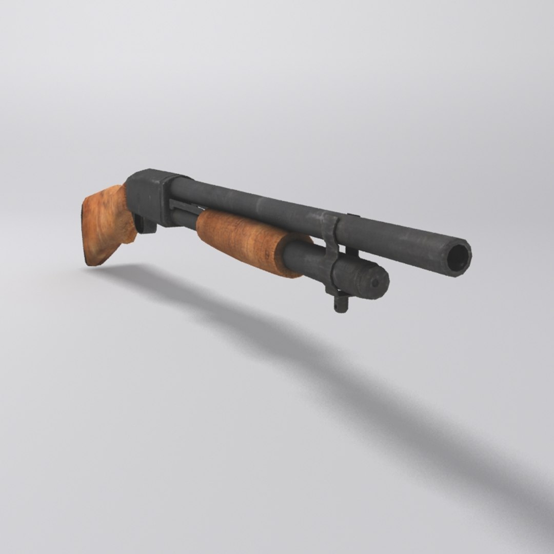 3d shotgun details model