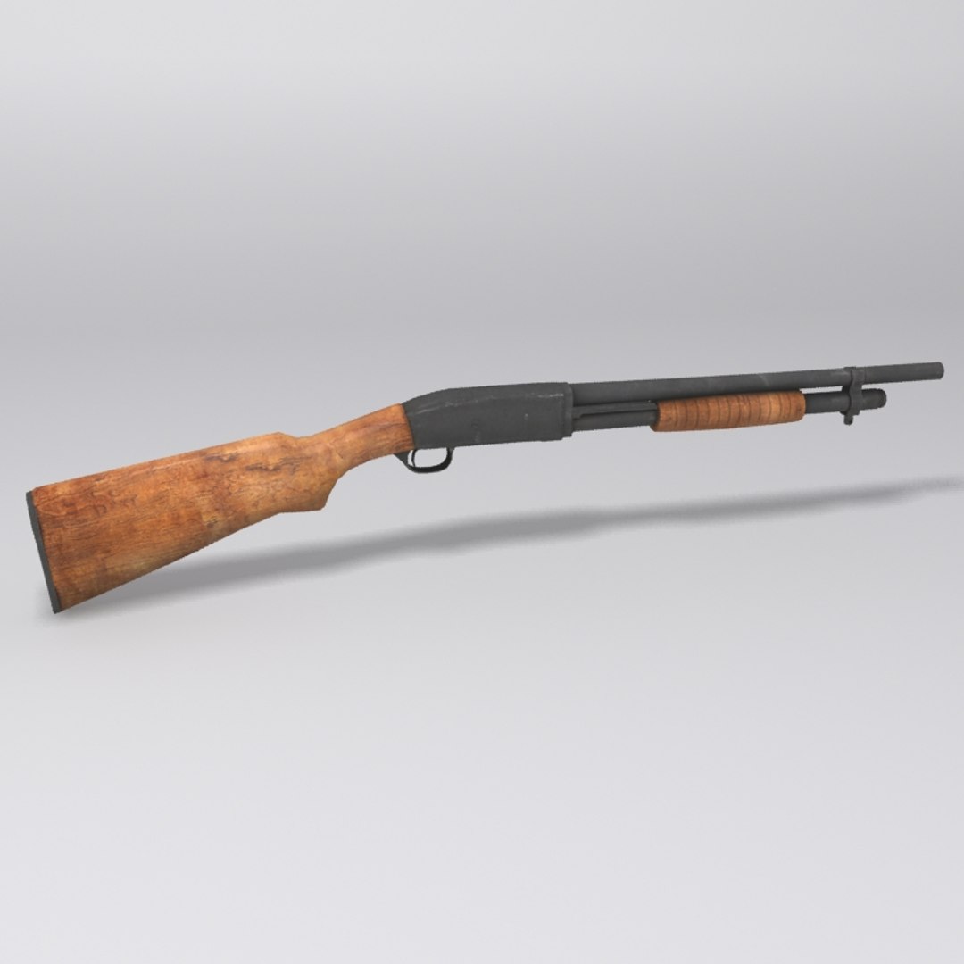 3d shotgun details model
