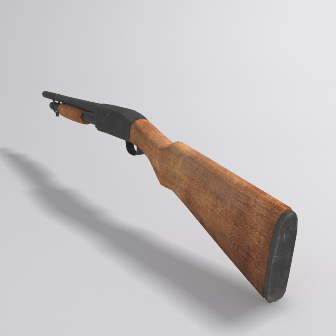 3d shotgun details model