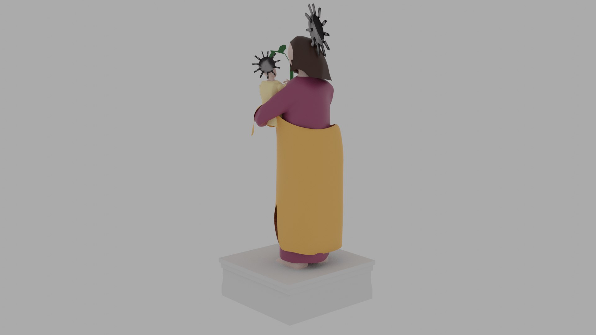 Faceless Sculpture Saint Joseph 3D - TurboSquid 1554091