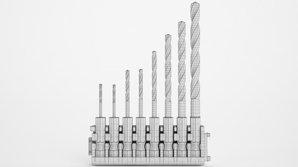 3D drill bits model - TurboSquid 1505863