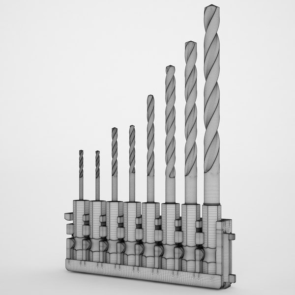 3D drill bits model - TurboSquid 1505863