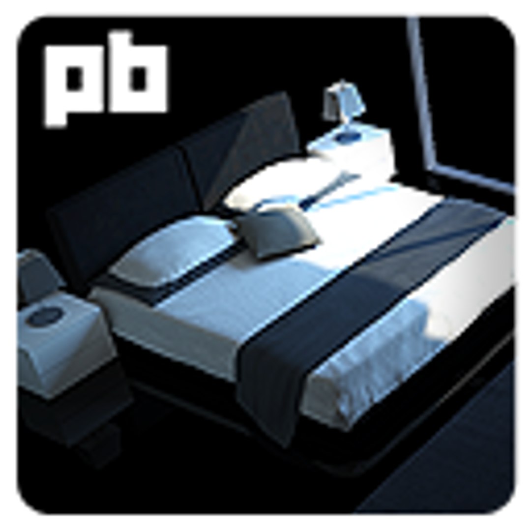 3d model items bedroom pack bed