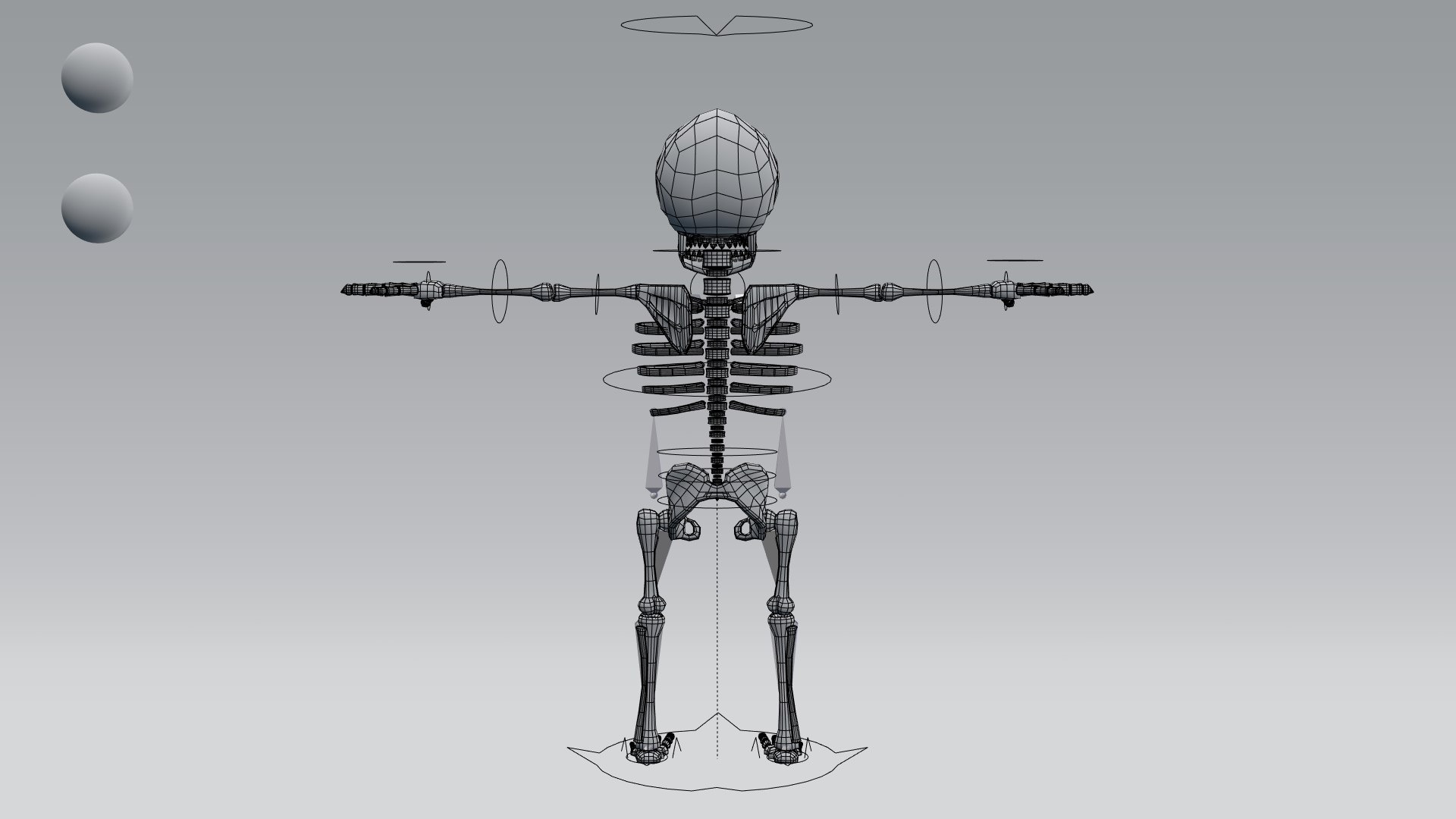 Rigged Cartoon Skeleton Model - TurboSquid 1603326