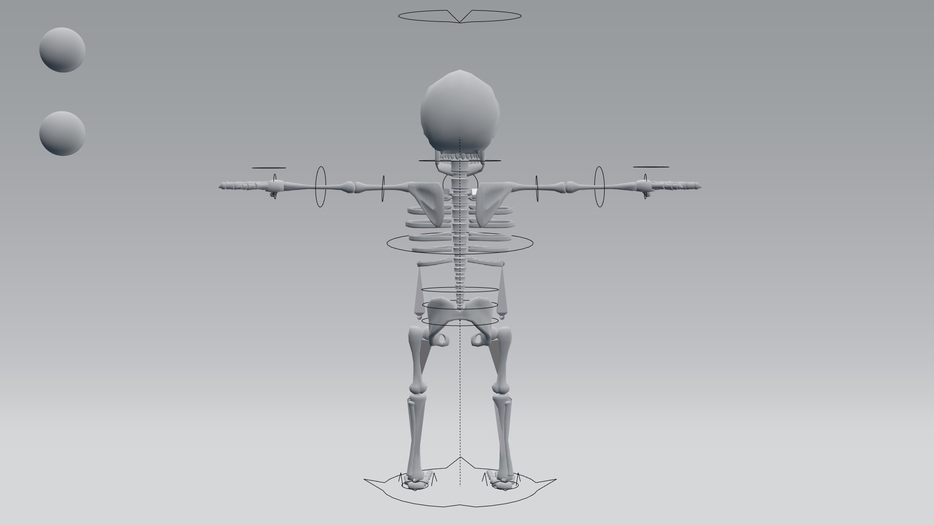 Rigged Cartoon Skeleton Model - TurboSquid 1603326