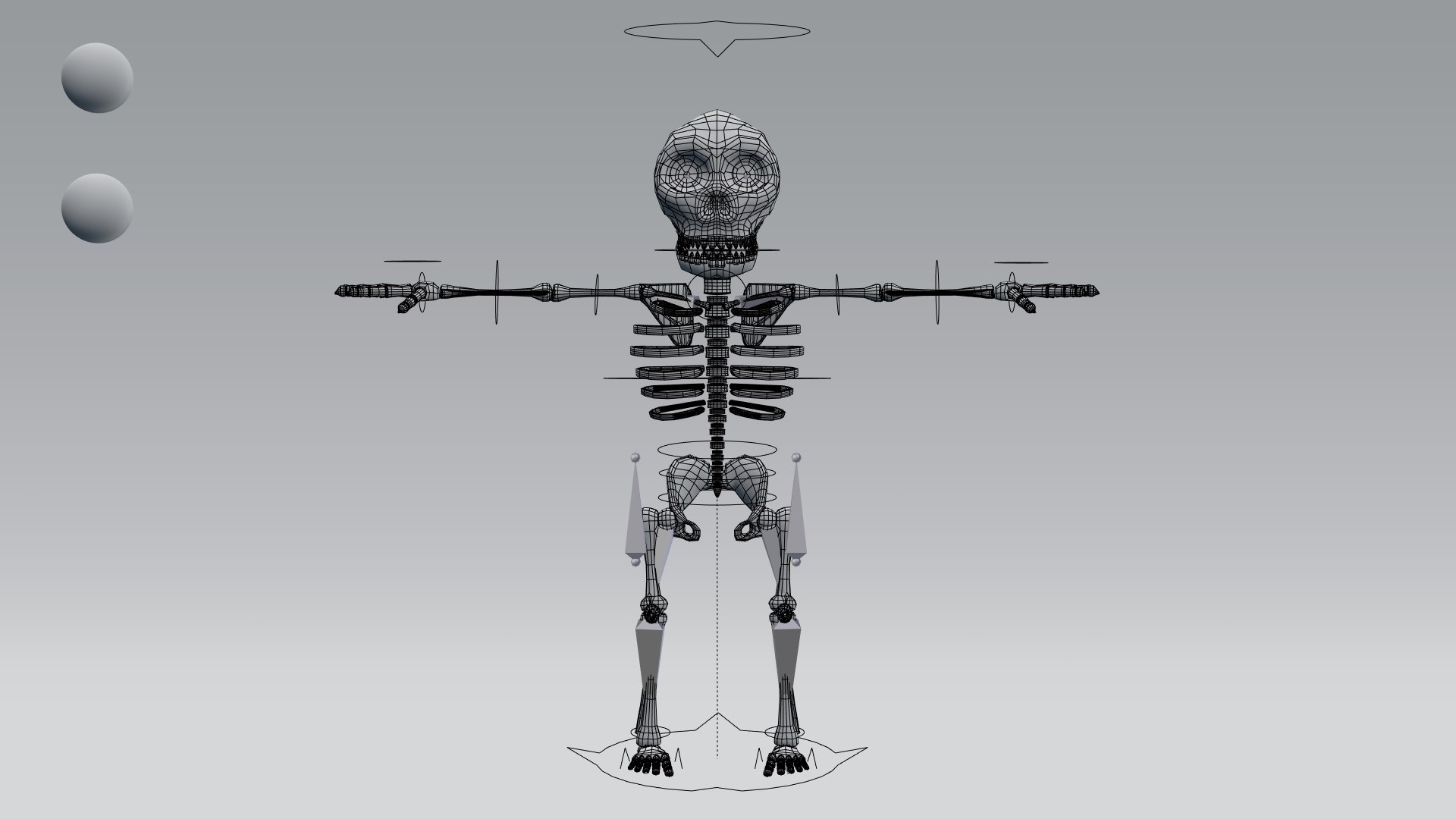 Rigged Cartoon Skeleton Model - TurboSquid 1603326