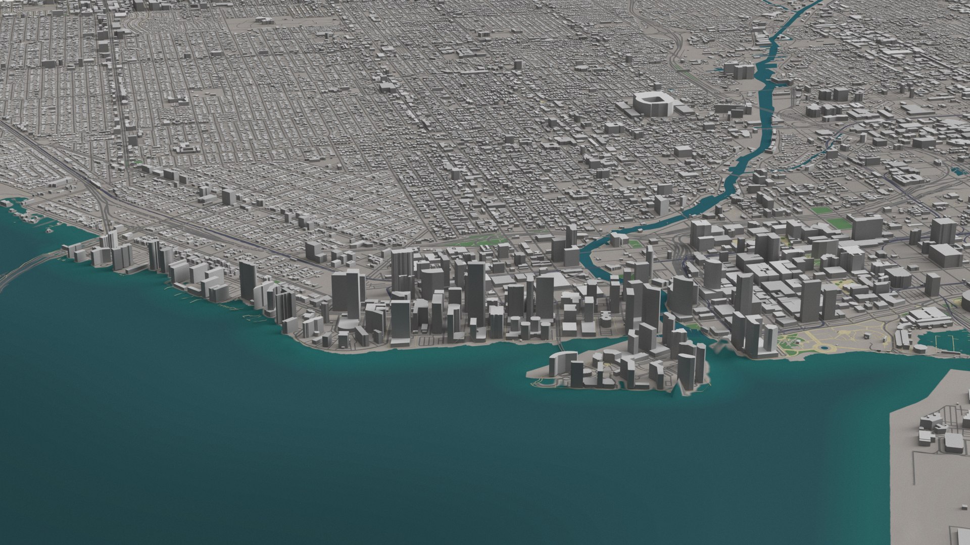 Miami Florida Model - TurboSquid 1564046